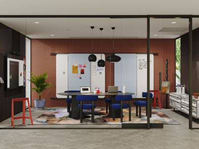 Open Office Collaborative Space Design - Steelcase