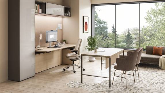 Elective Elements Freestanding Office Desk with Storage | Steelcase