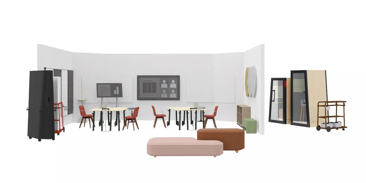 Hybrid Collection: Shared Team Collaboration Space - Steelcase