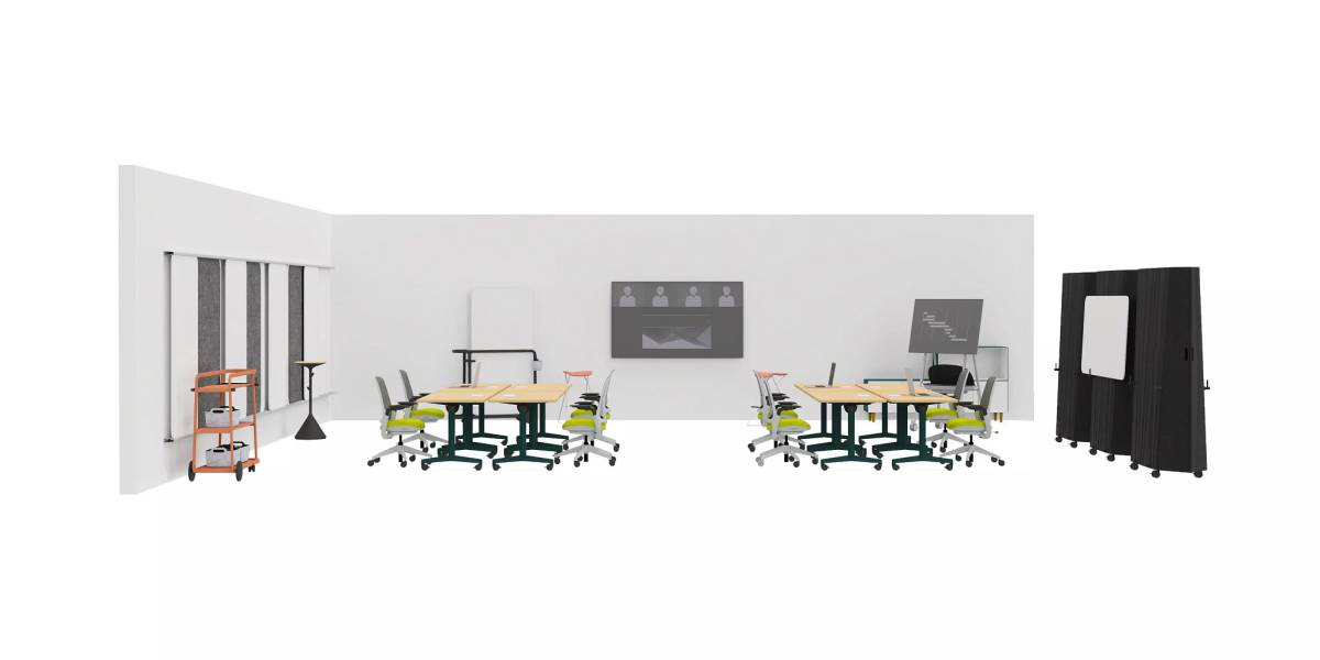 Hybrid Collection: Team Training Space - Steelcase