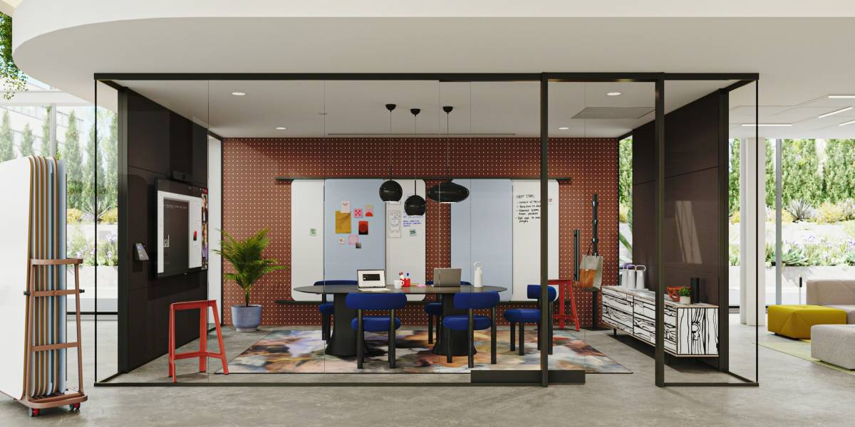 Hybrid Enclosed Conference Room Design - Steelcase