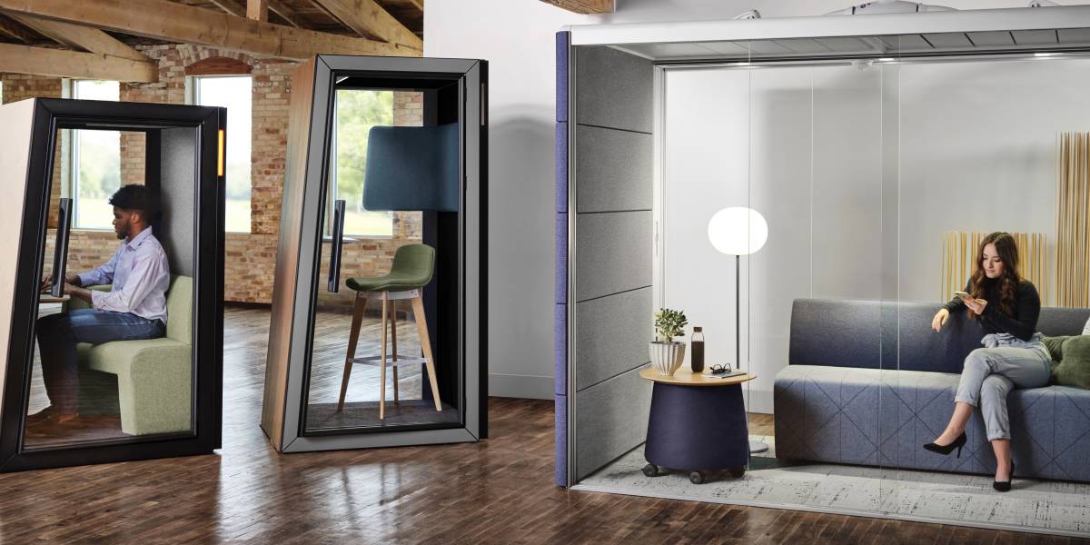 Hybrid Office Privacy Pods - Steelcase