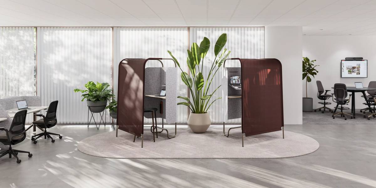 Steelcase Flex Kiosk Semi-Private Office Pods | Steelcase