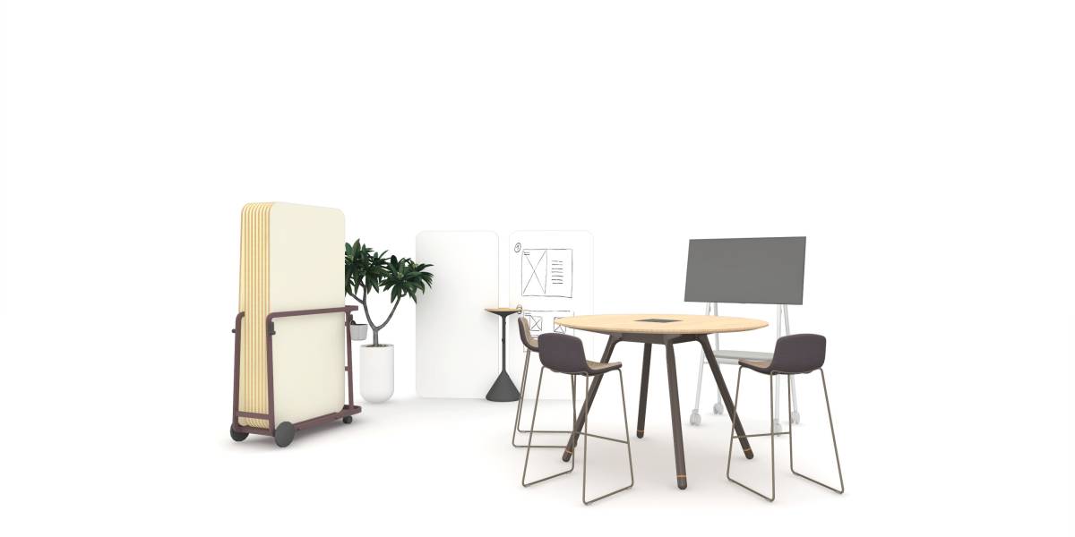 Open Team Space - Flexible Collaboration - APL00129 - Steelcase