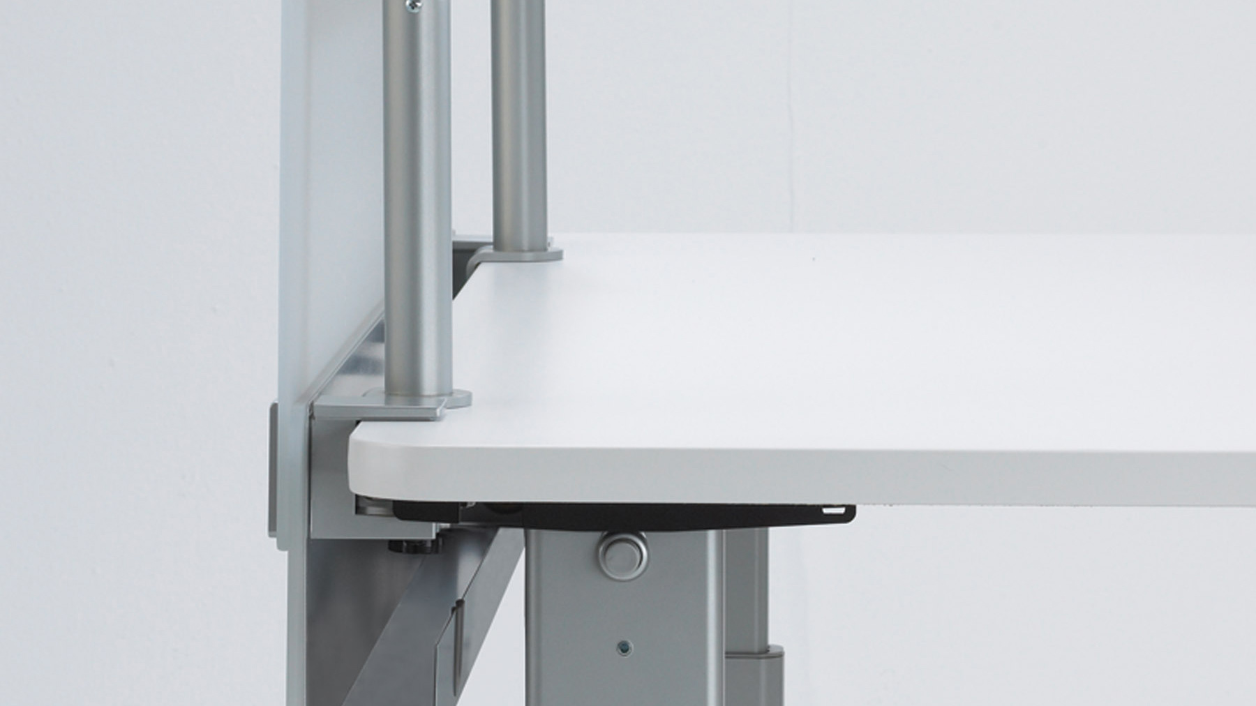Frosted Privacy + Modesty Desk Screens | Steelcase