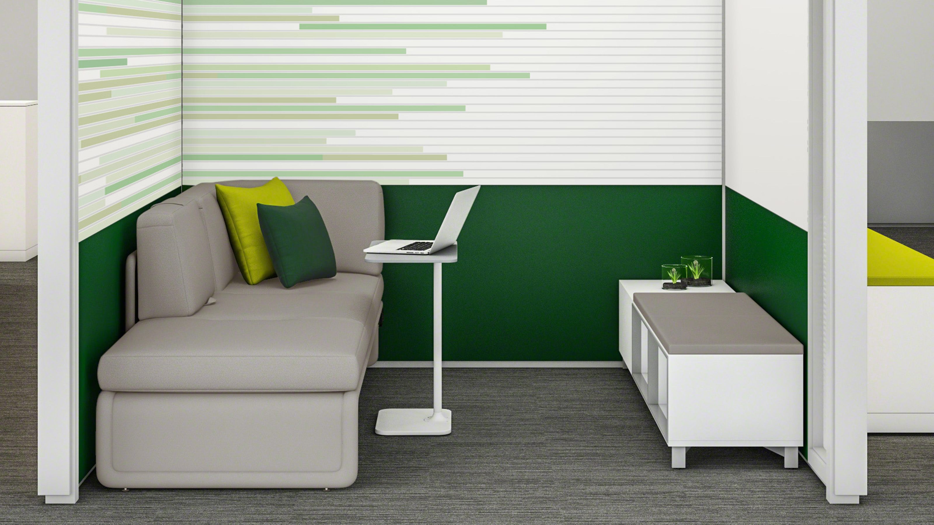 Exponents Office Storage Bench with Cushion by Coalesse | Steelcase