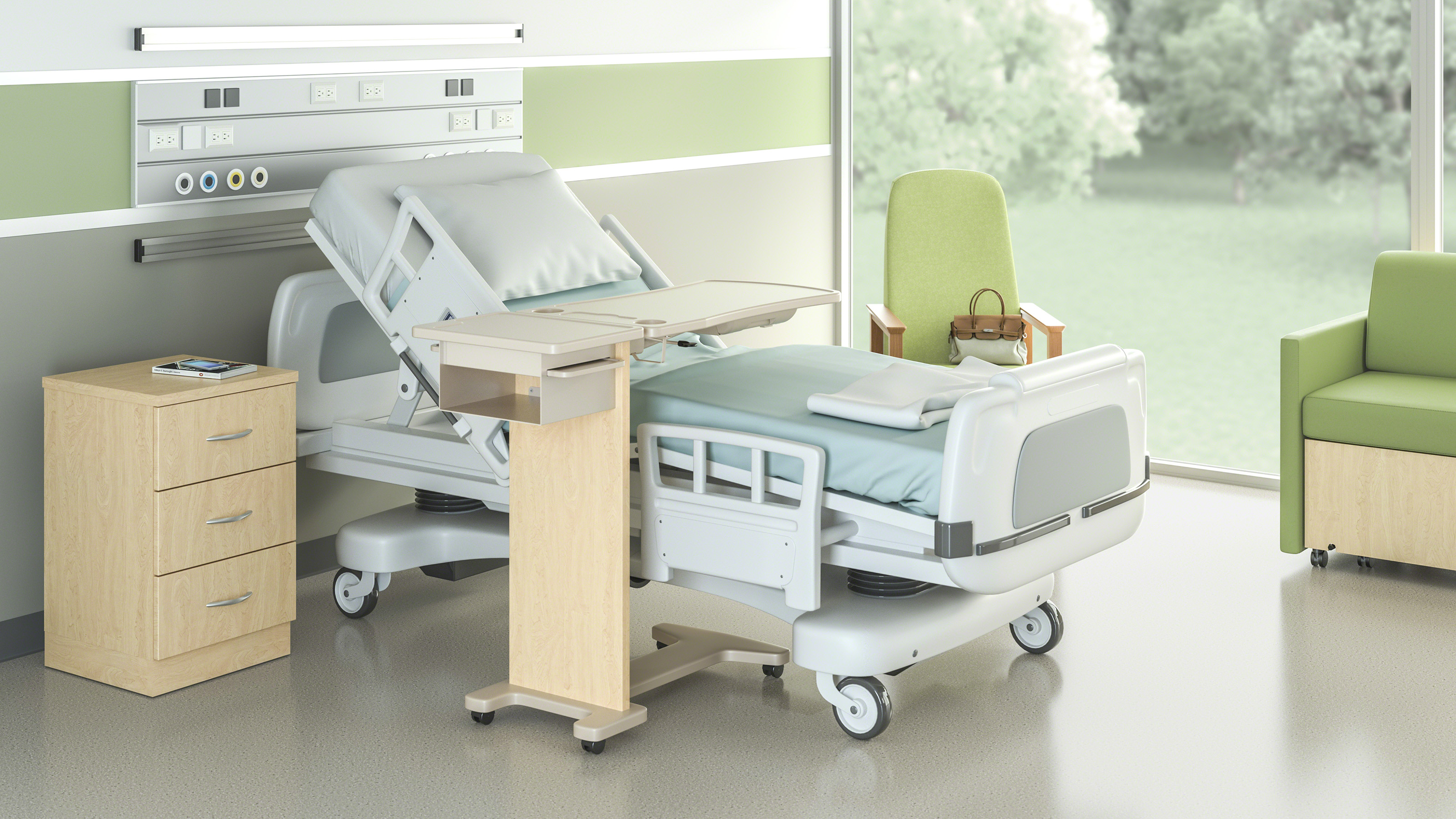 Opus Mobile Overbed Table - Steelcase