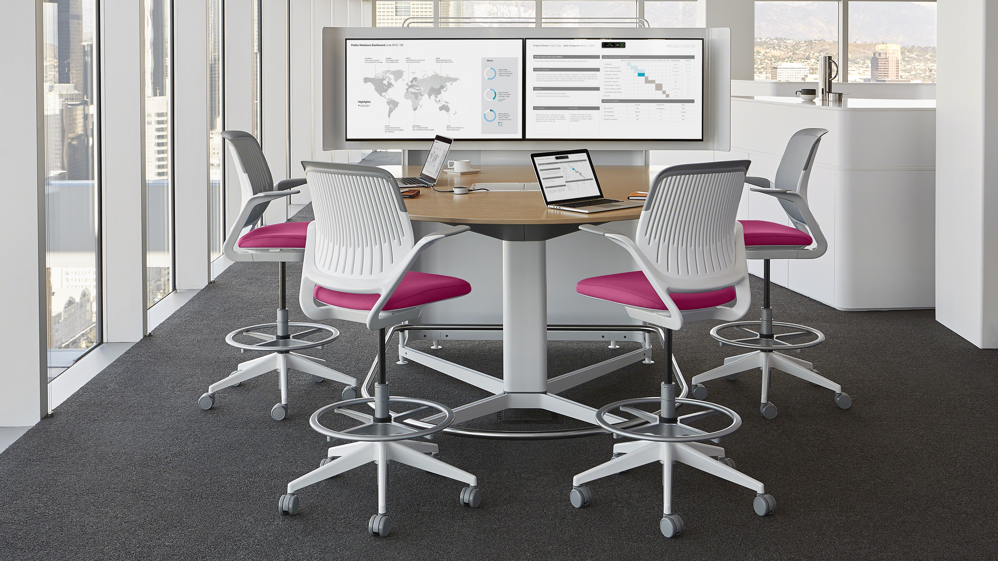 media:scape Multimedia Conference Table with Media Hub | Steelcase