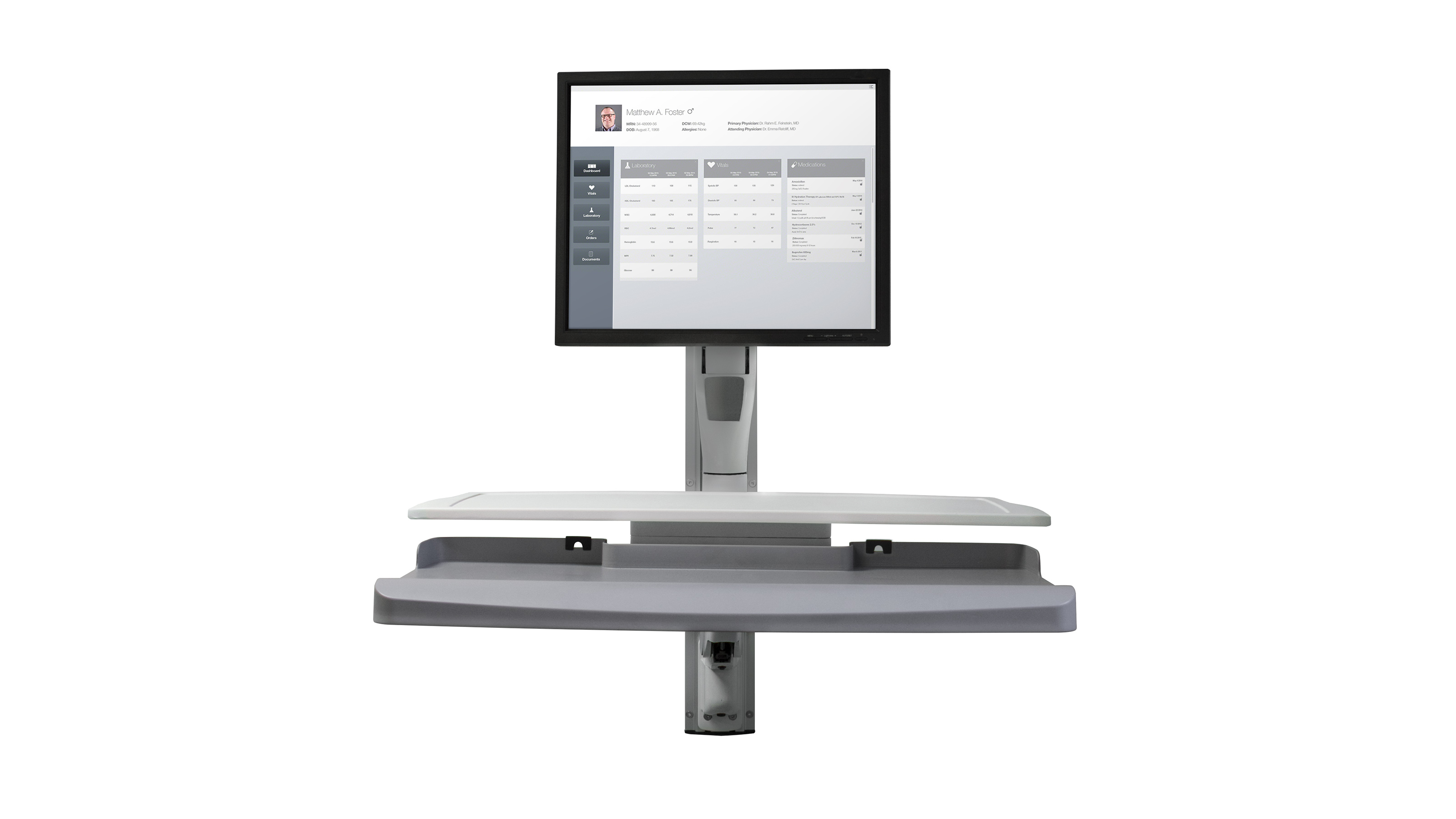 Relay Wall-Mounted Monitor Stand | Steelcase
