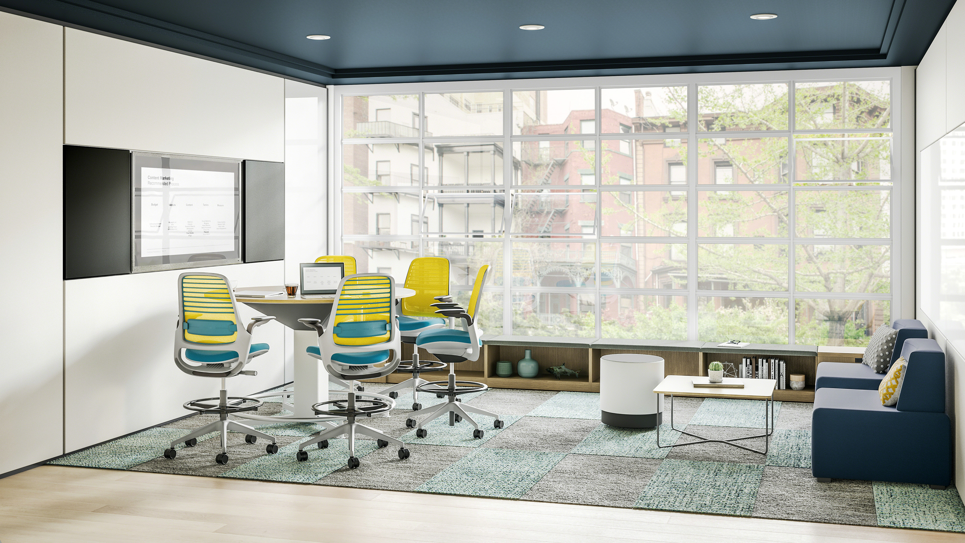 media:scape Multimedia Conference Table with Media Hub | Steelcase