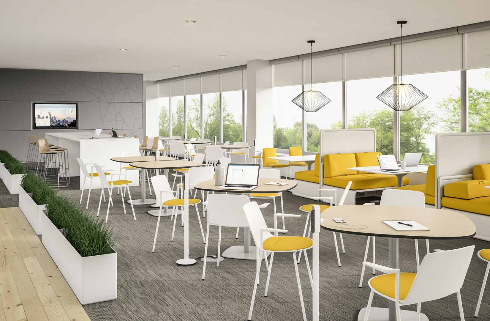 Office Cafeteria Ideas & Breakout Area Designs | Steelcase
