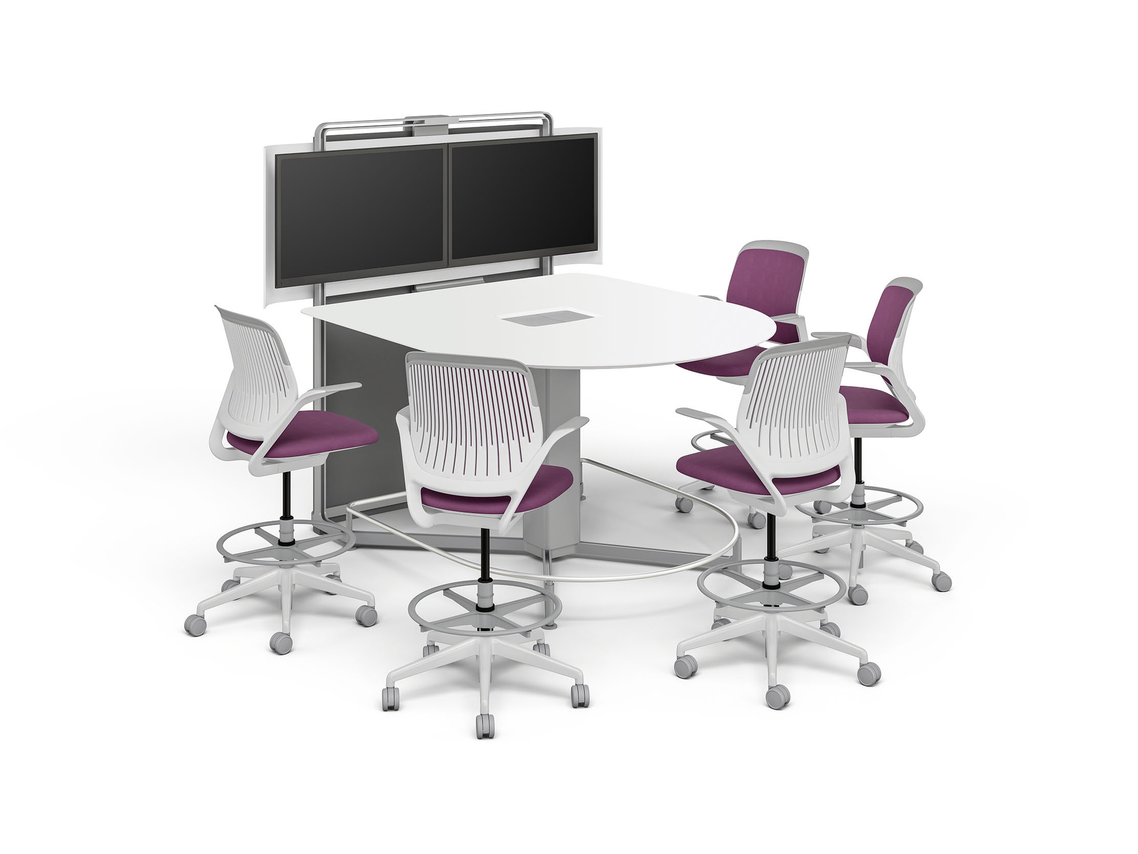 media:scape Multimedia Conference Table with Media Hub | Steelcase
