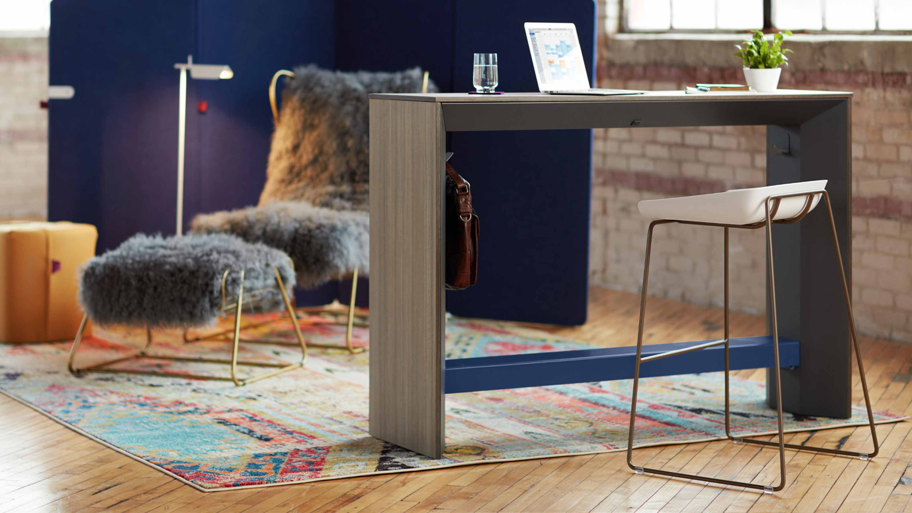 Campfire Standing Height Slim Table | Steelcase