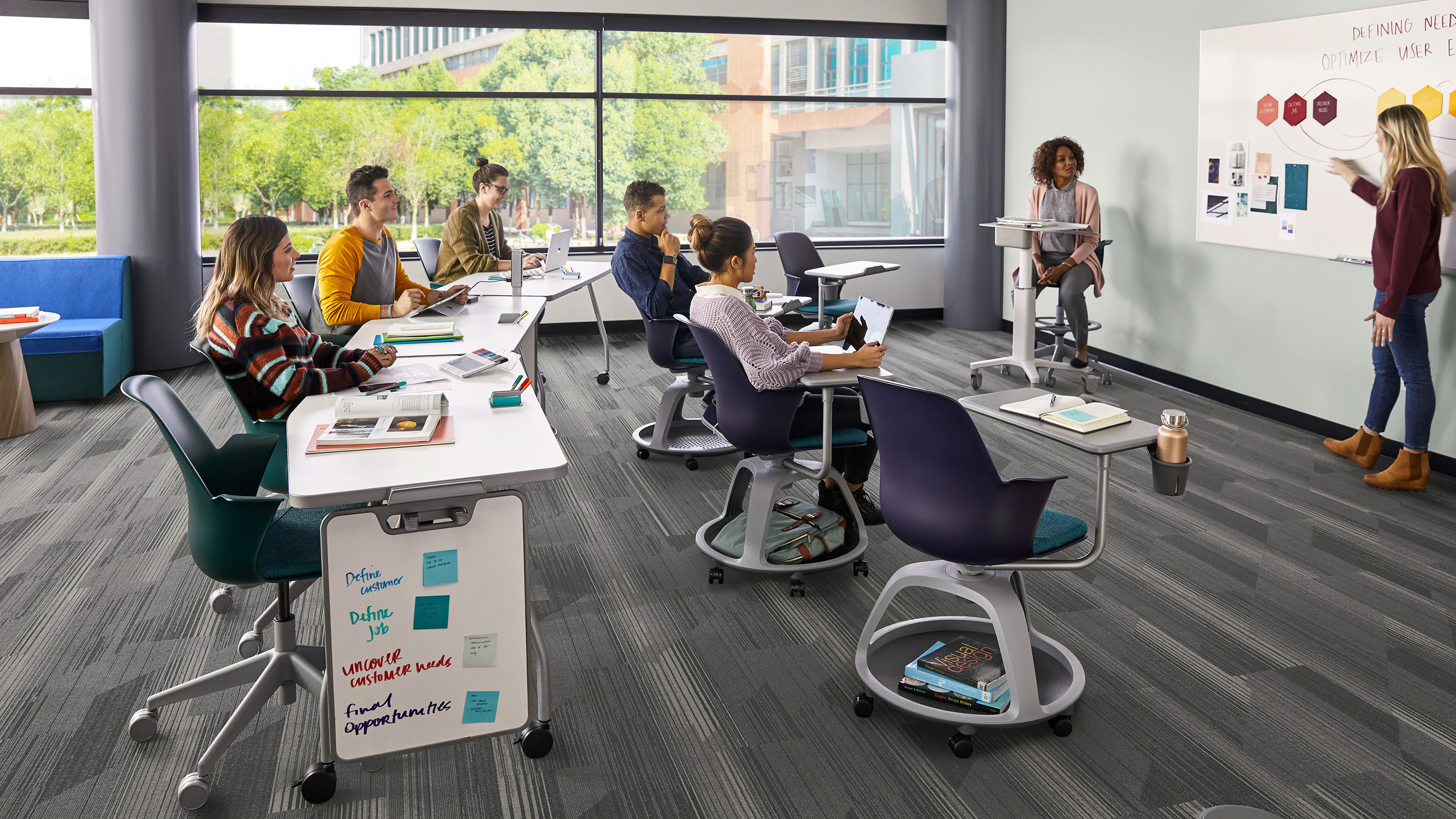Node Classroom Seating & Mobile Tablet Arm Chair | Steelcase