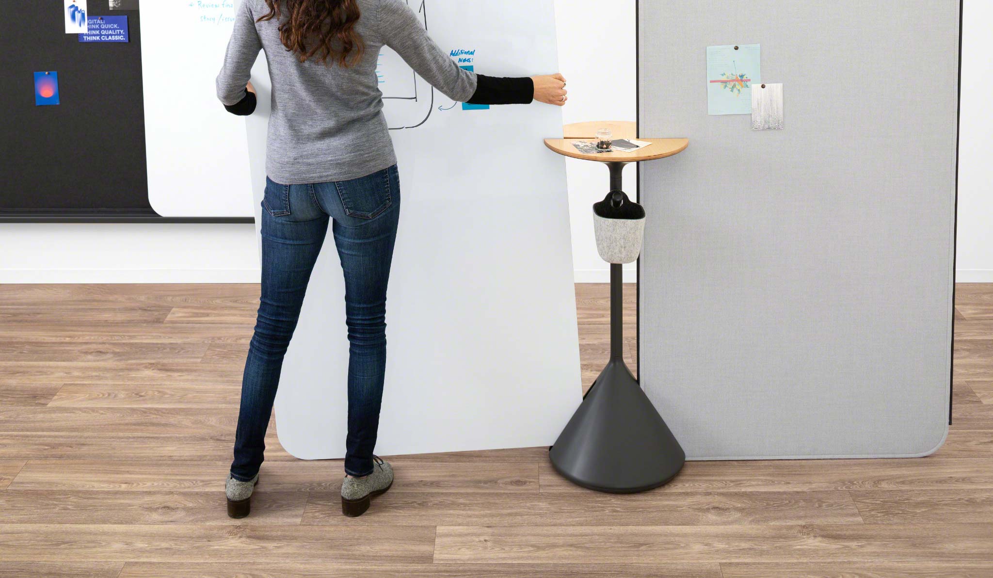 Steelcase Flex Moveable Markerboard Walls & Wall Holder | Steelcase