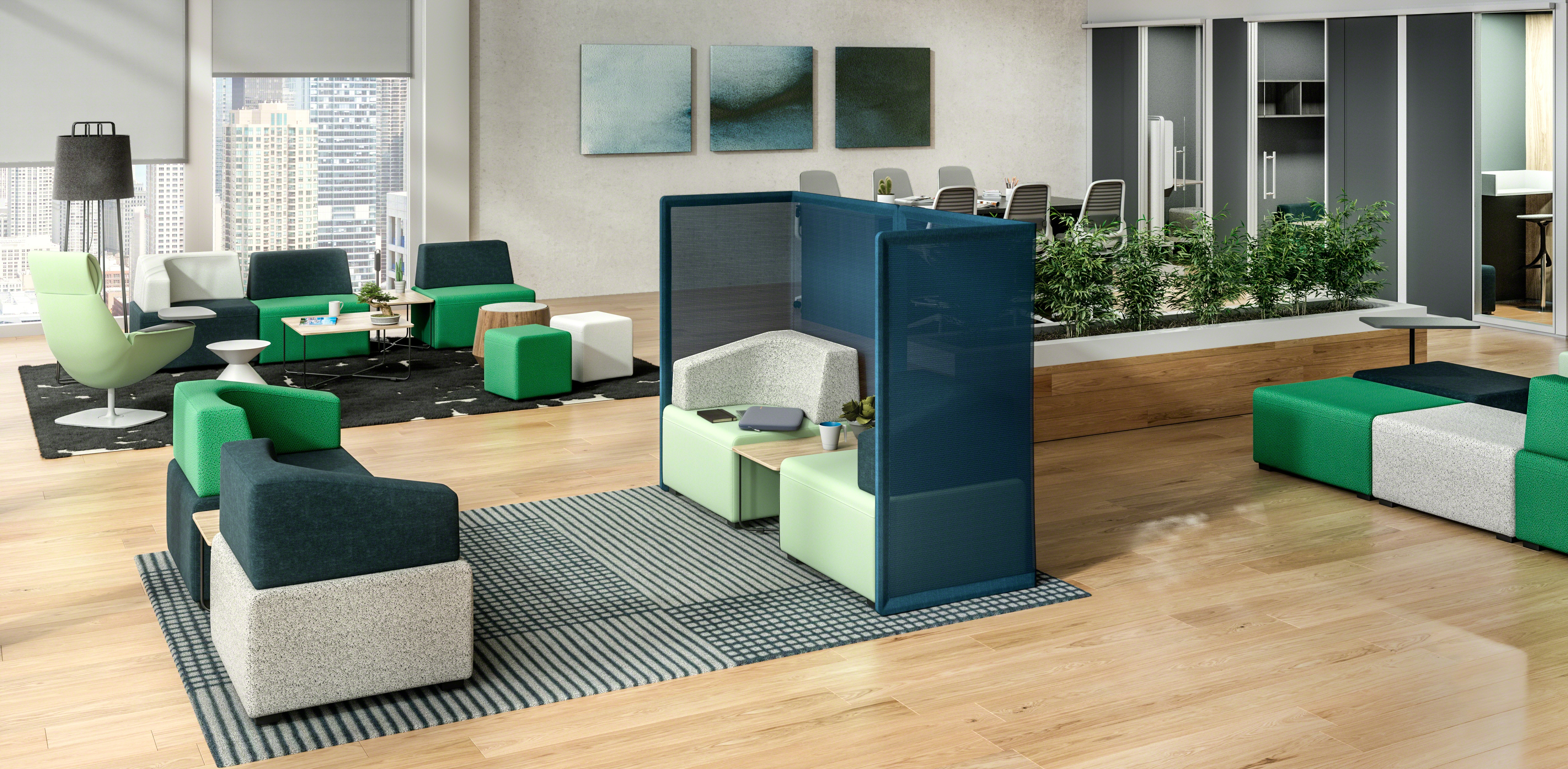 B-Free Modular & Configurable Office Lounge Furniture | Steelcase