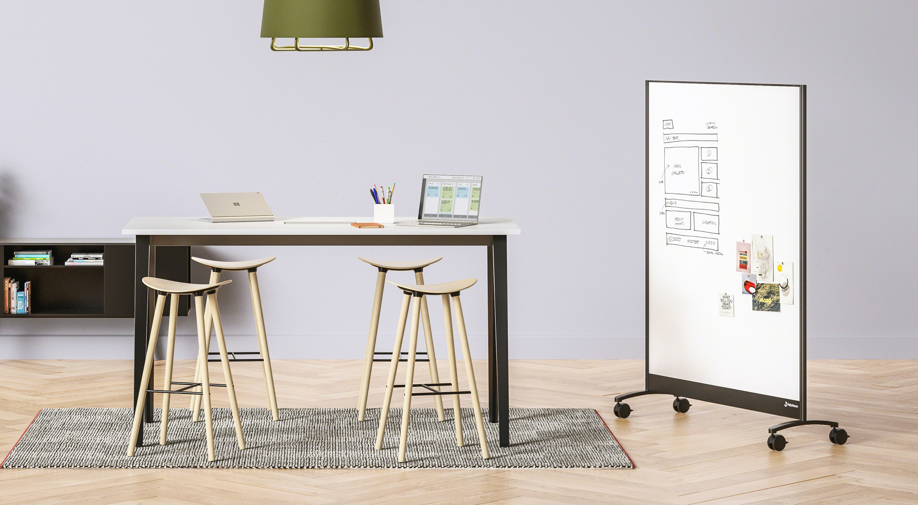 Groupwork Freestanding & Mobile Easel Whiteboards | Steelcase