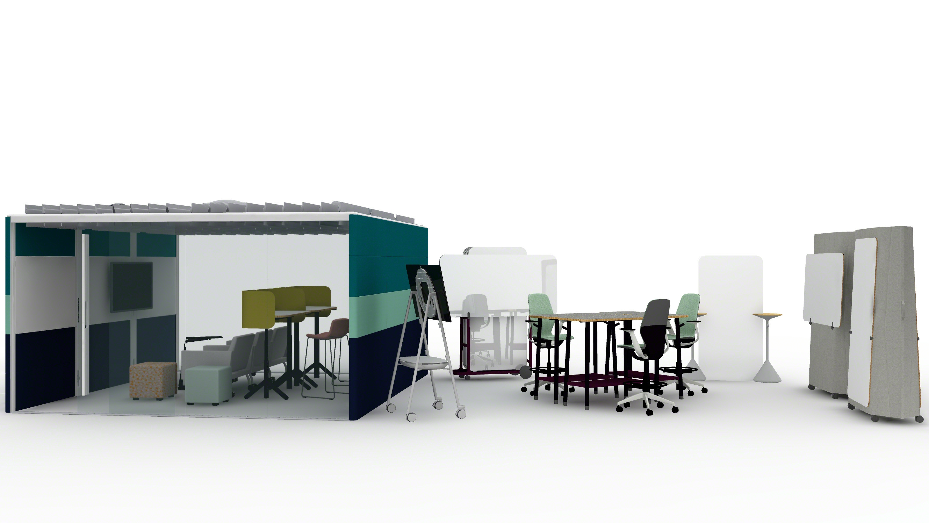 Collaborative Furniture for Open Office Space by Orangebox | Steelcase