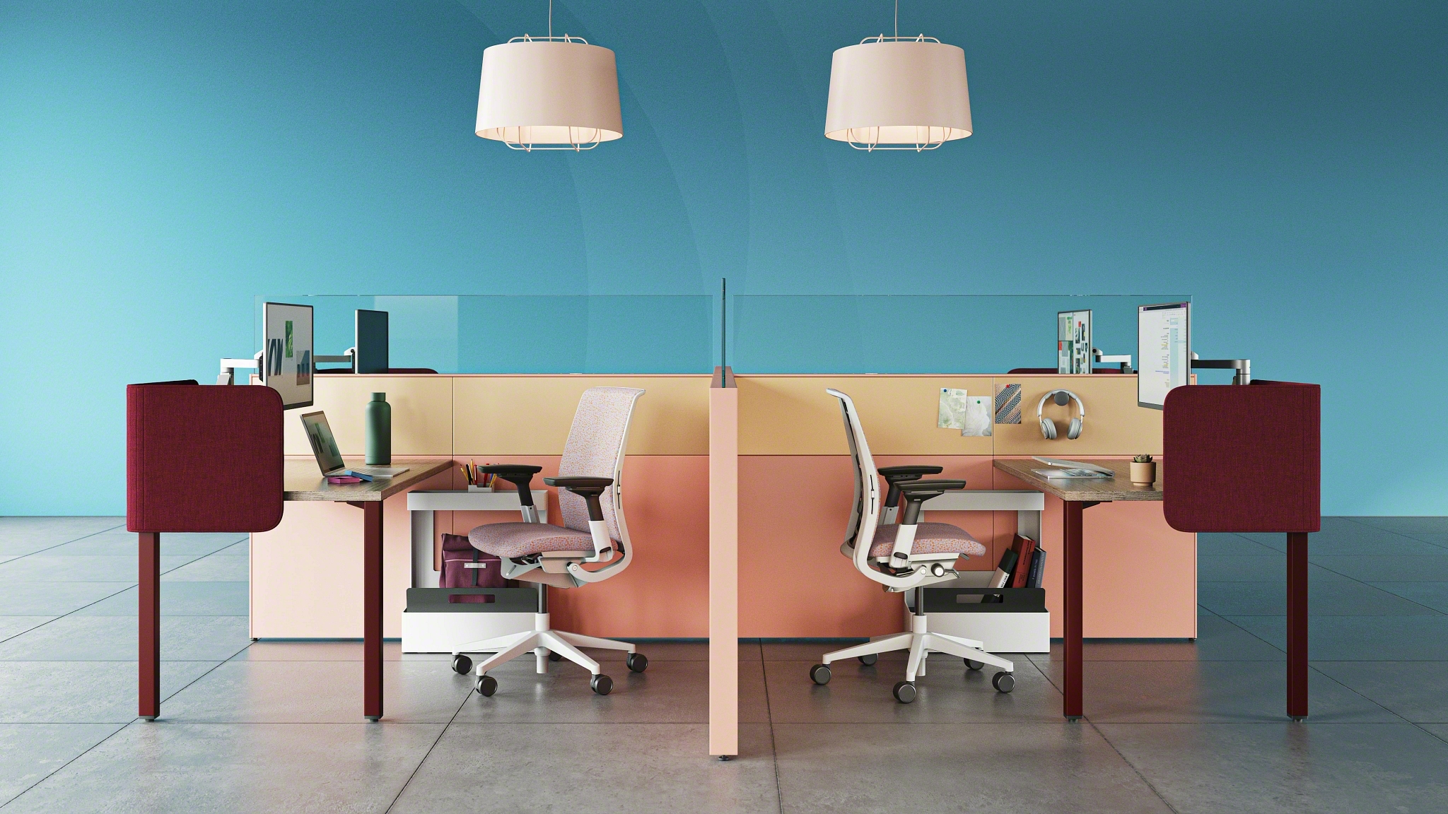 Sarto Desk Mounted Privacy Panel with Tackable Surface | Steelcase