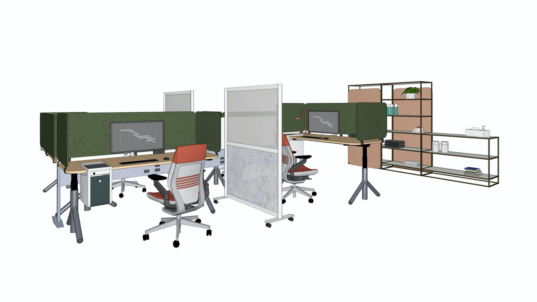 Post-COVID Open Office Desk Layouts | Steelcase