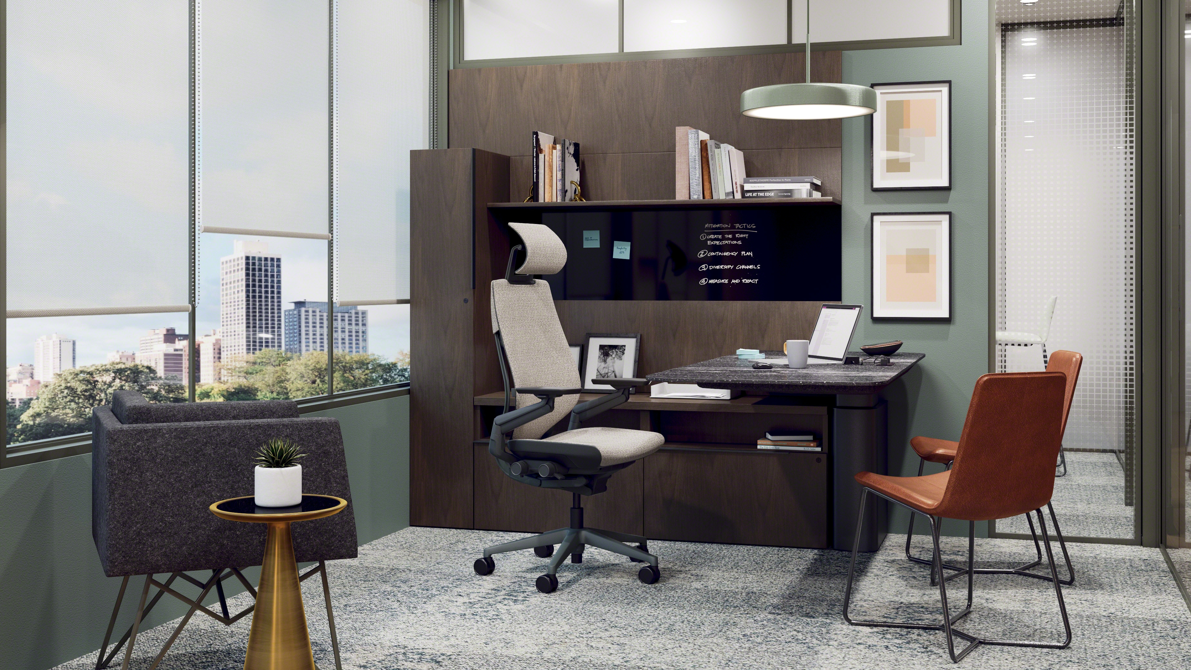 Elective Elements Freestanding Office Desk with Storage | Steelcase