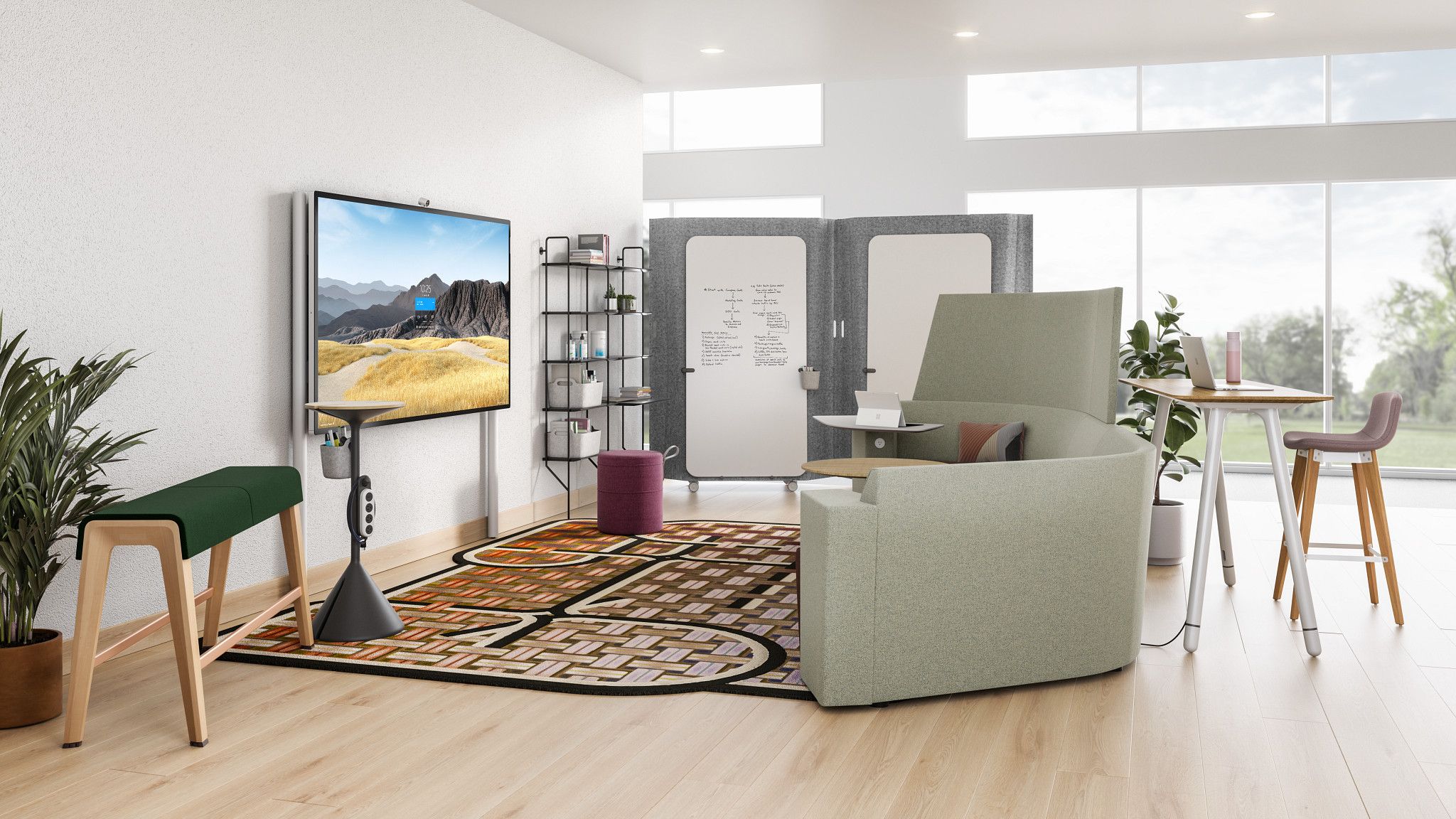 Steelcase Roam Mobile Monitor Stand for Large Monitor | Steelcase