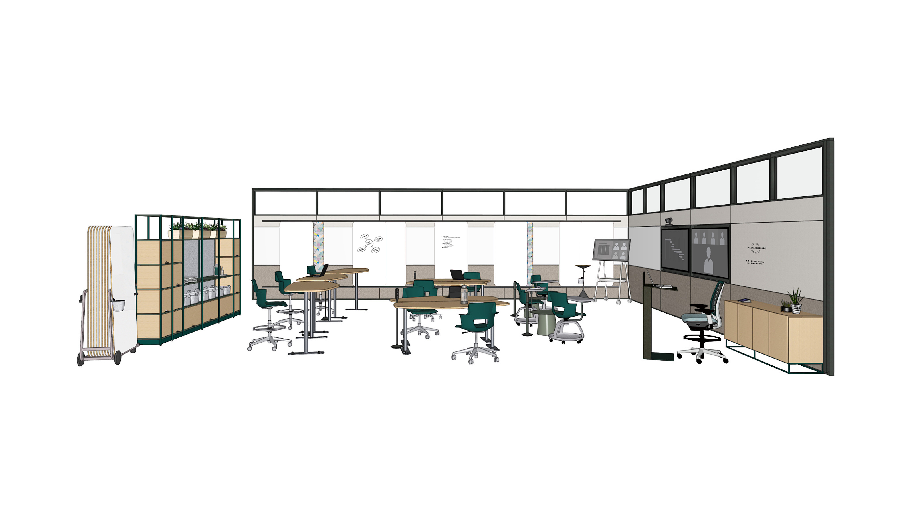 Hybrid Collection: Active Corporate Learning Space - Steelcase