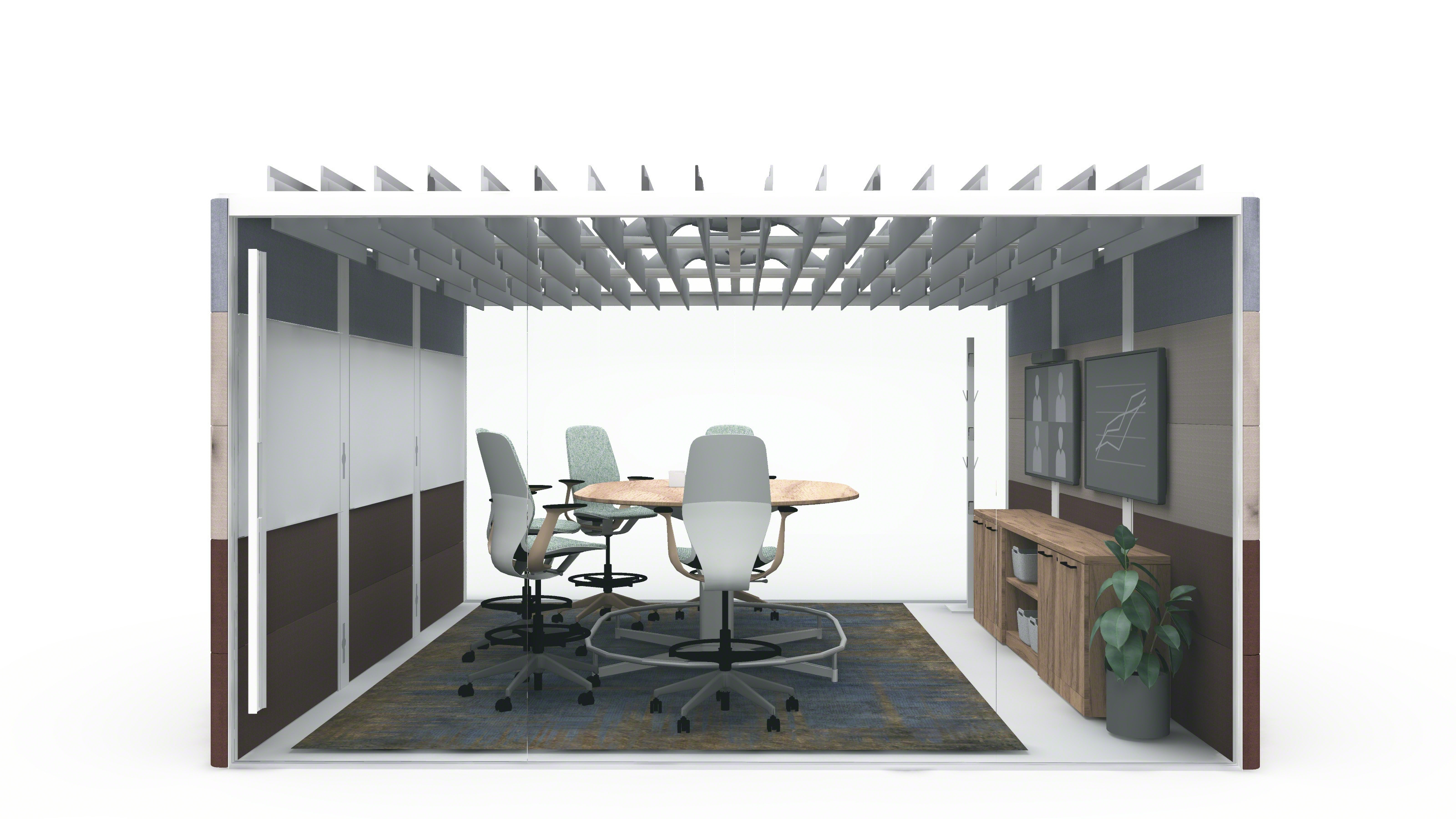 media:scape Multimedia Conference Table with Media Hub | Steelcase