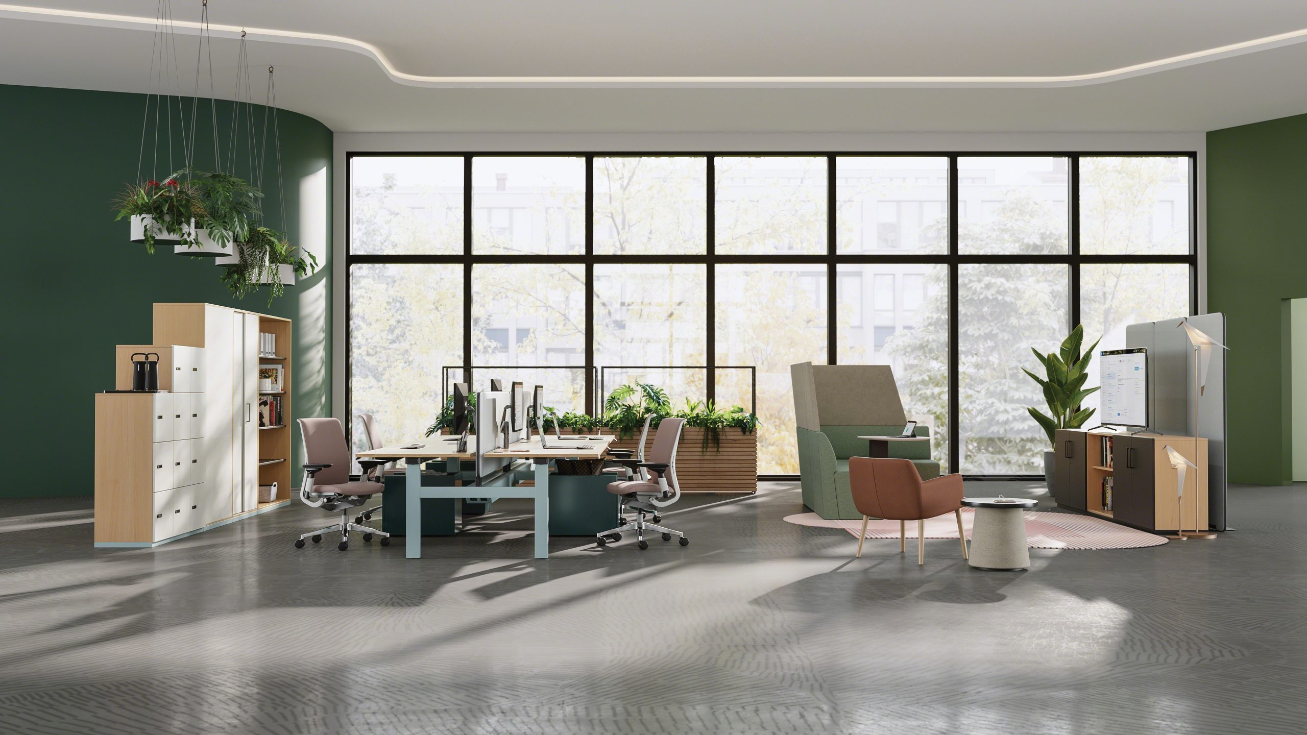 Share It Media Wall & Office Storage Solution | Steelcase