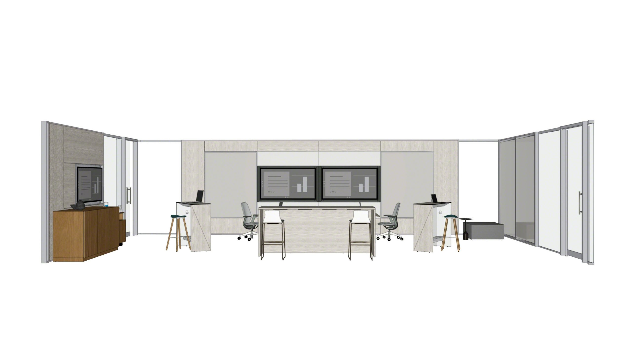 media:scape Multimedia Conference Table with Media Hub | Steelcase