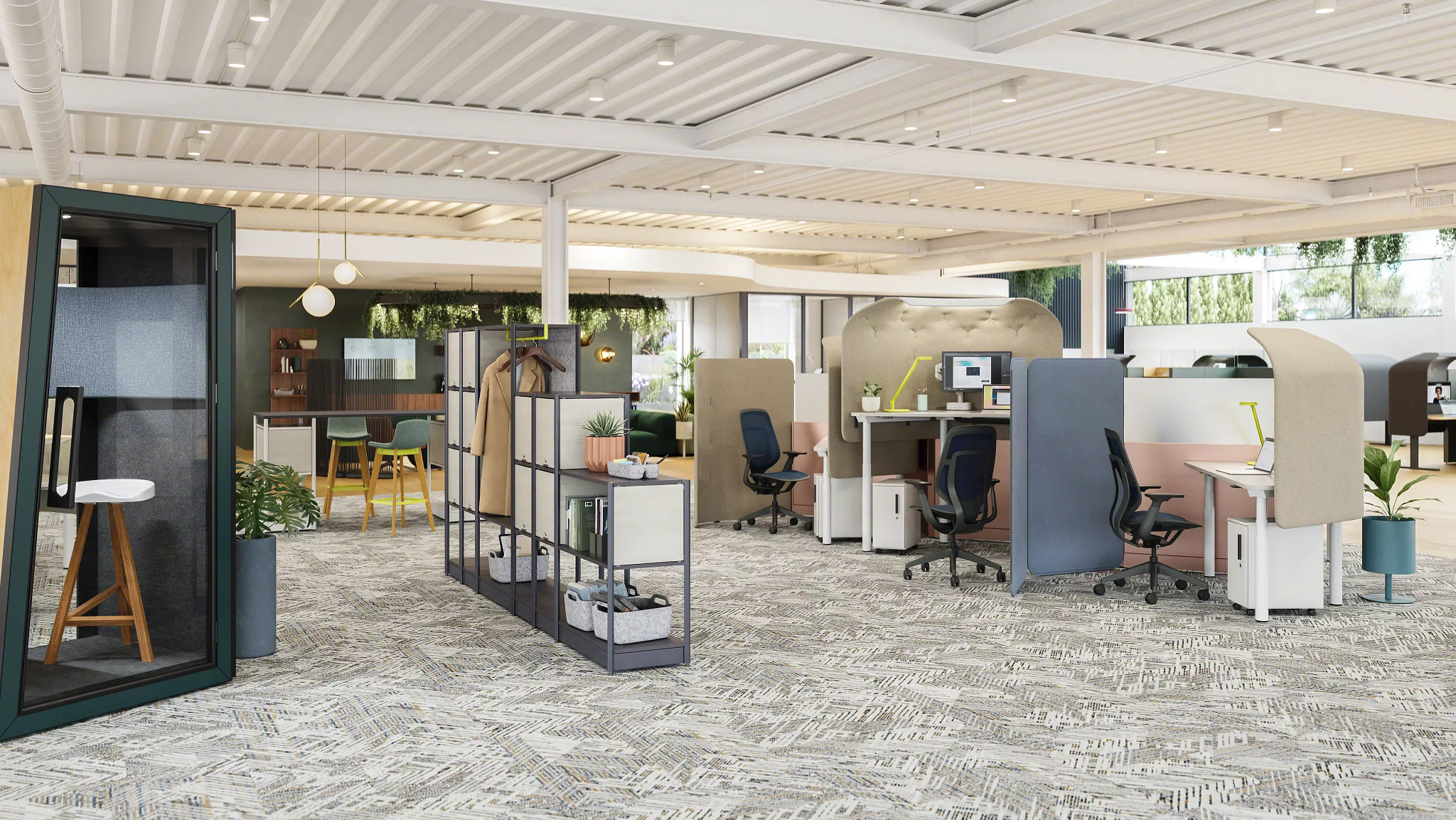 Hybrid Office Focus & Collaboration Spaces - Steelcase