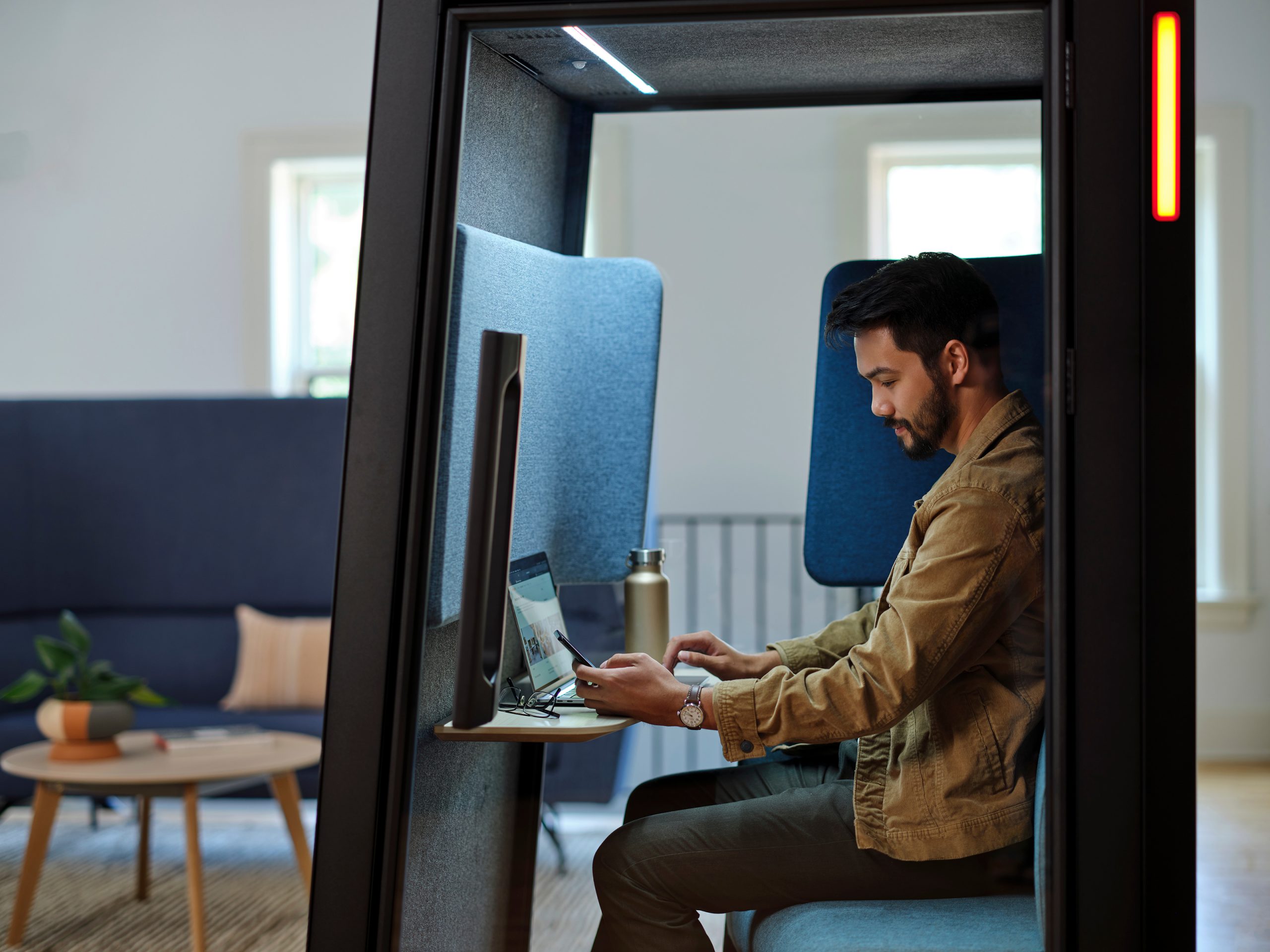 On the QT Modular Office Phone Booth & Pods - Steelcase