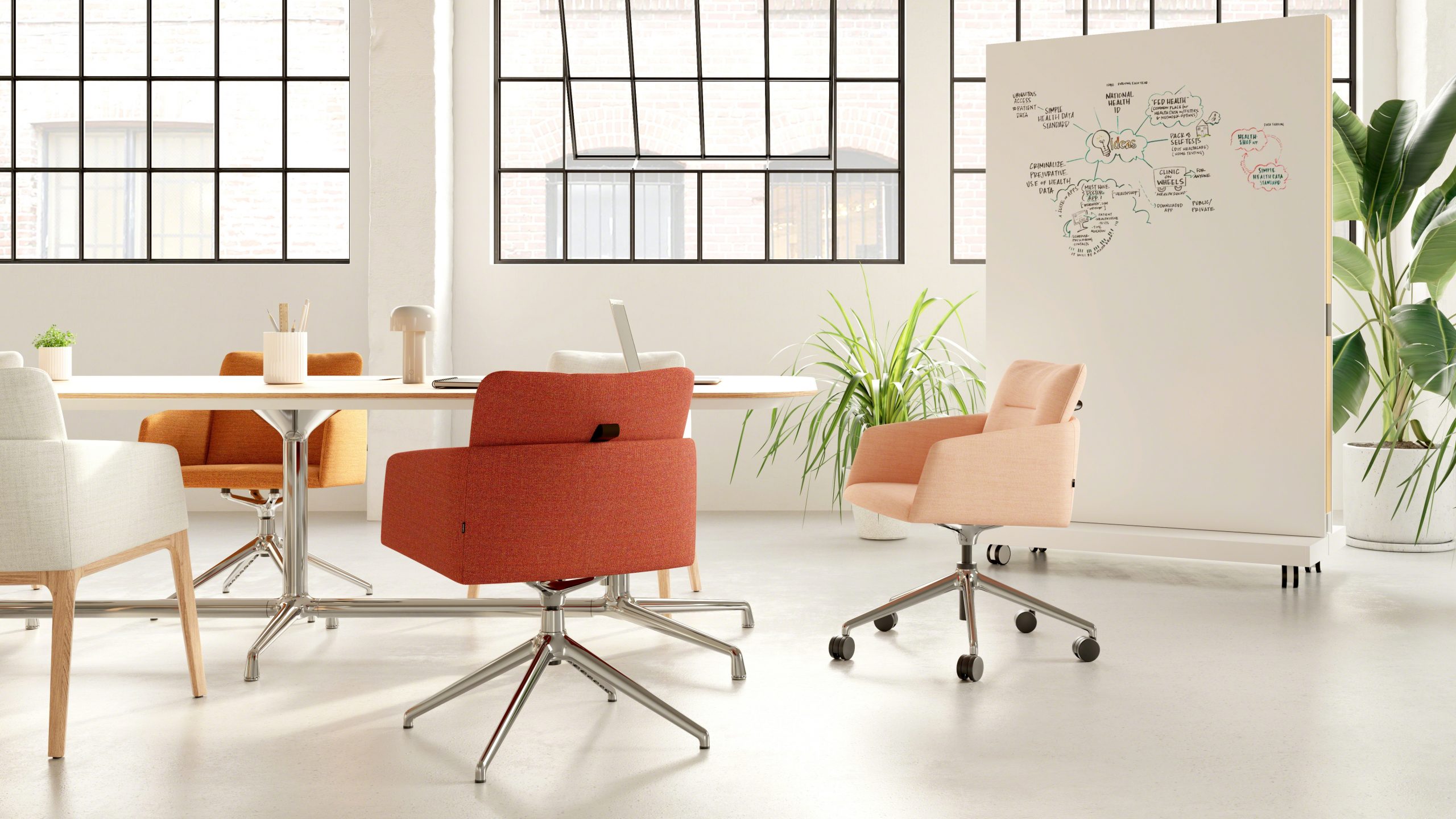 Marien152 Fabric Conference Room Chair by Coalesse - Steelcase