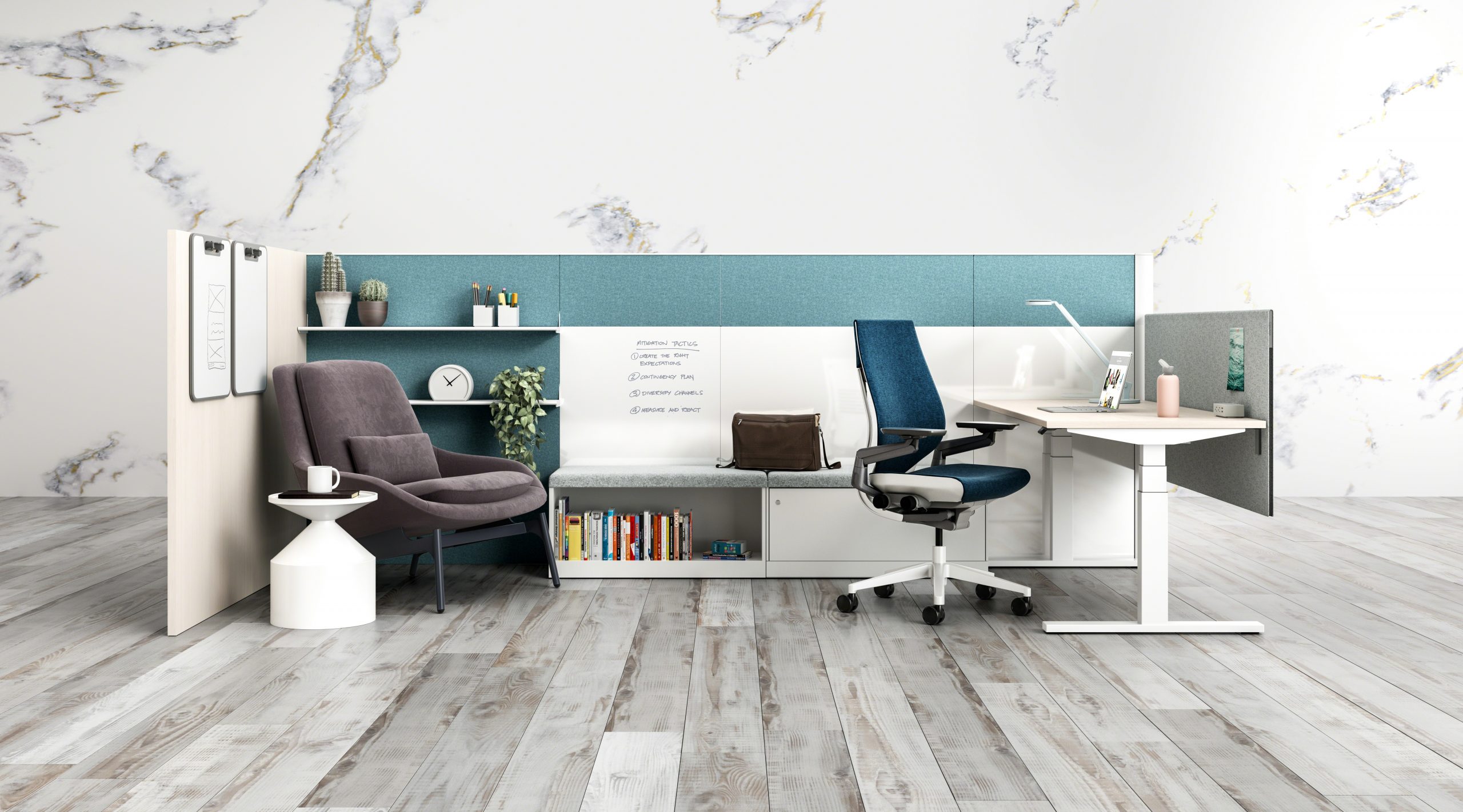 Universal Overhead Desk Cabinets, Shelves, & Bookcase Storage | Steelcase