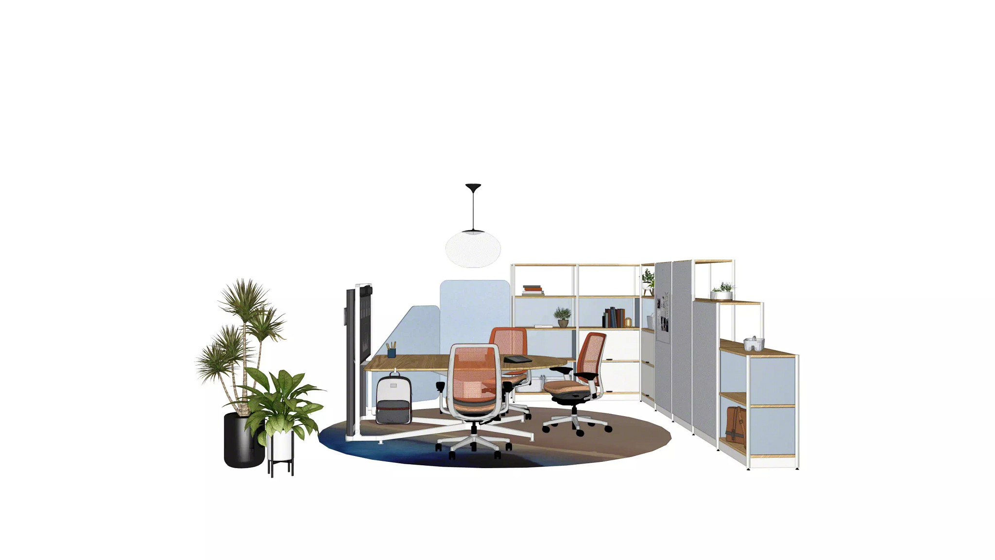 media:scape Multimedia Conference Table with Media Hub | Steelcase
