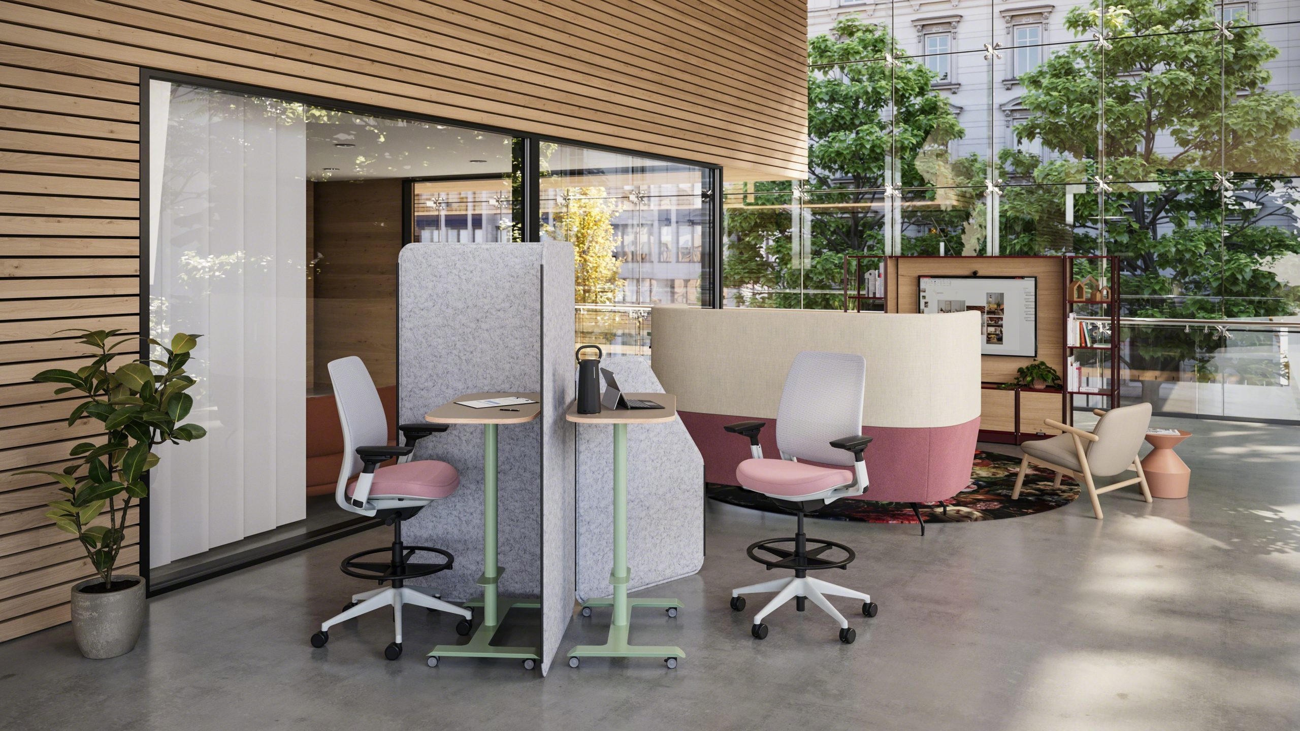 Steelcase Flex Standing Height & Rolling Tables - Steelcase