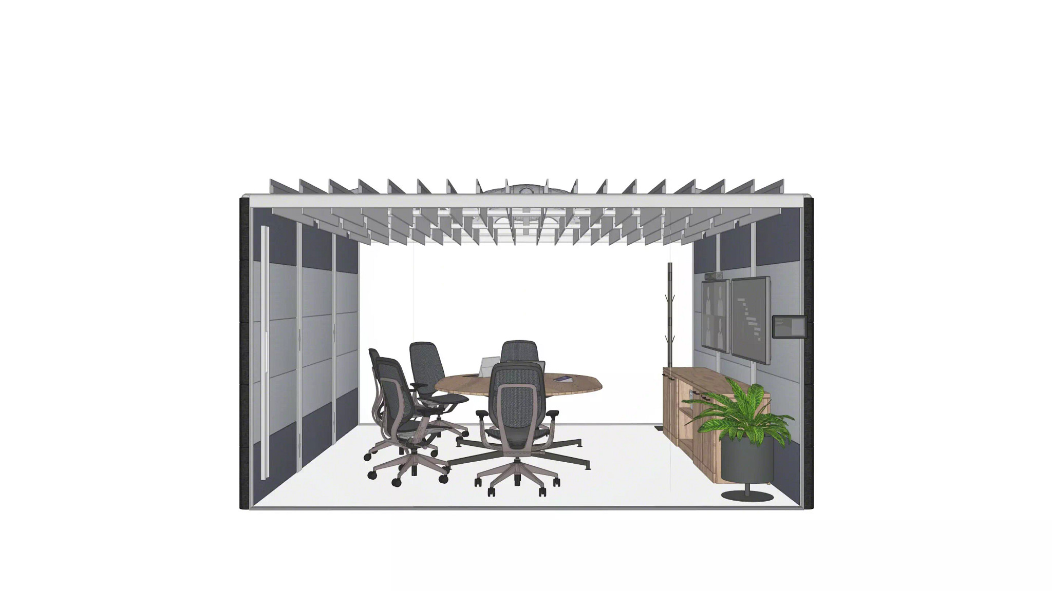 media:scape Multimedia Conference Table with Media Hub | Steelcase