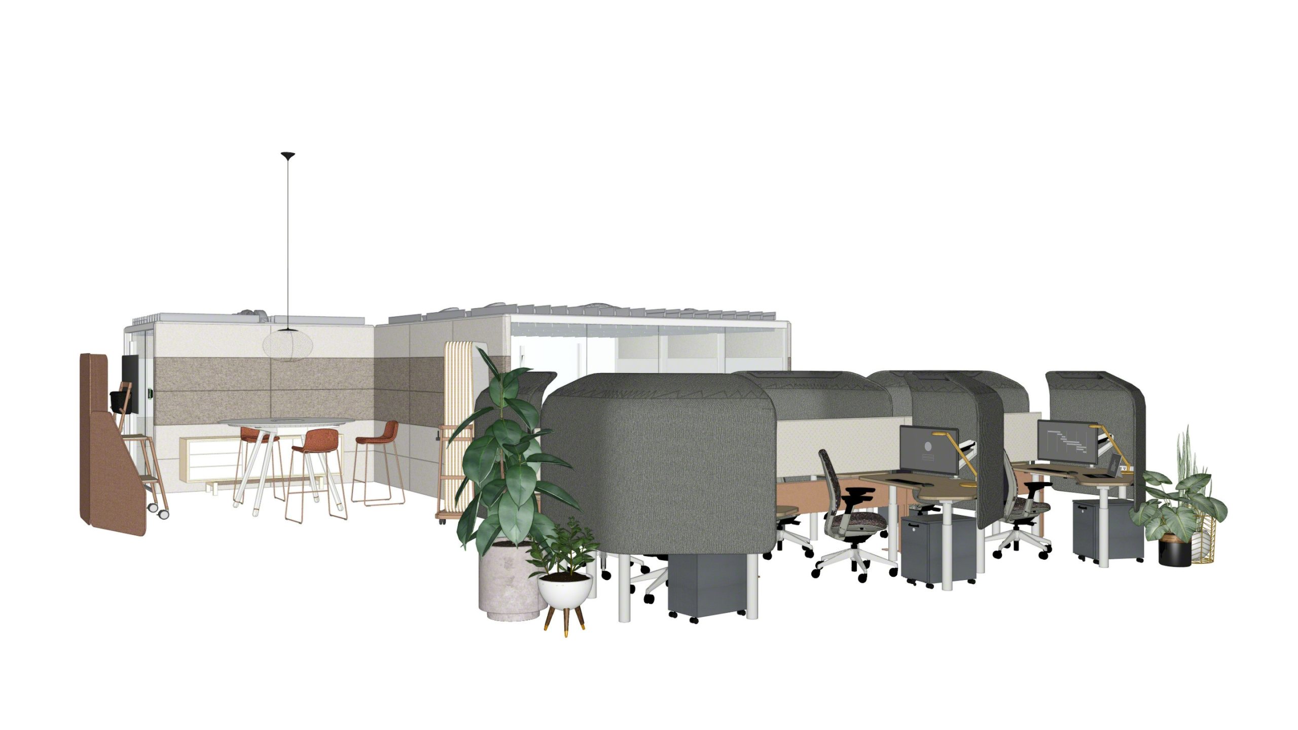 media:scape Multimedia Conference Table with Media Hub | Steelcase