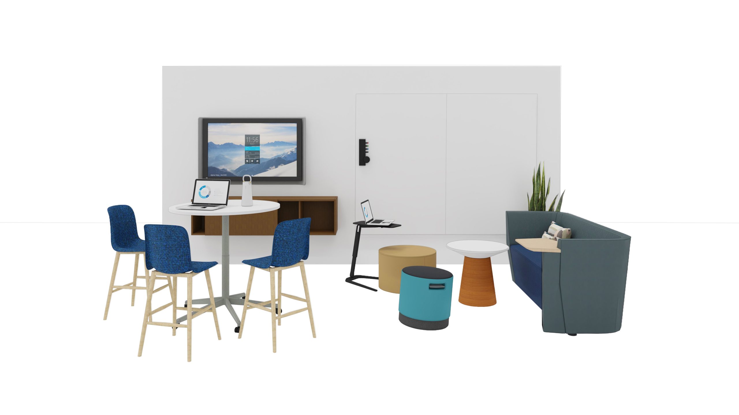 Elective Elements Freestanding Office Workstation - Steelcase