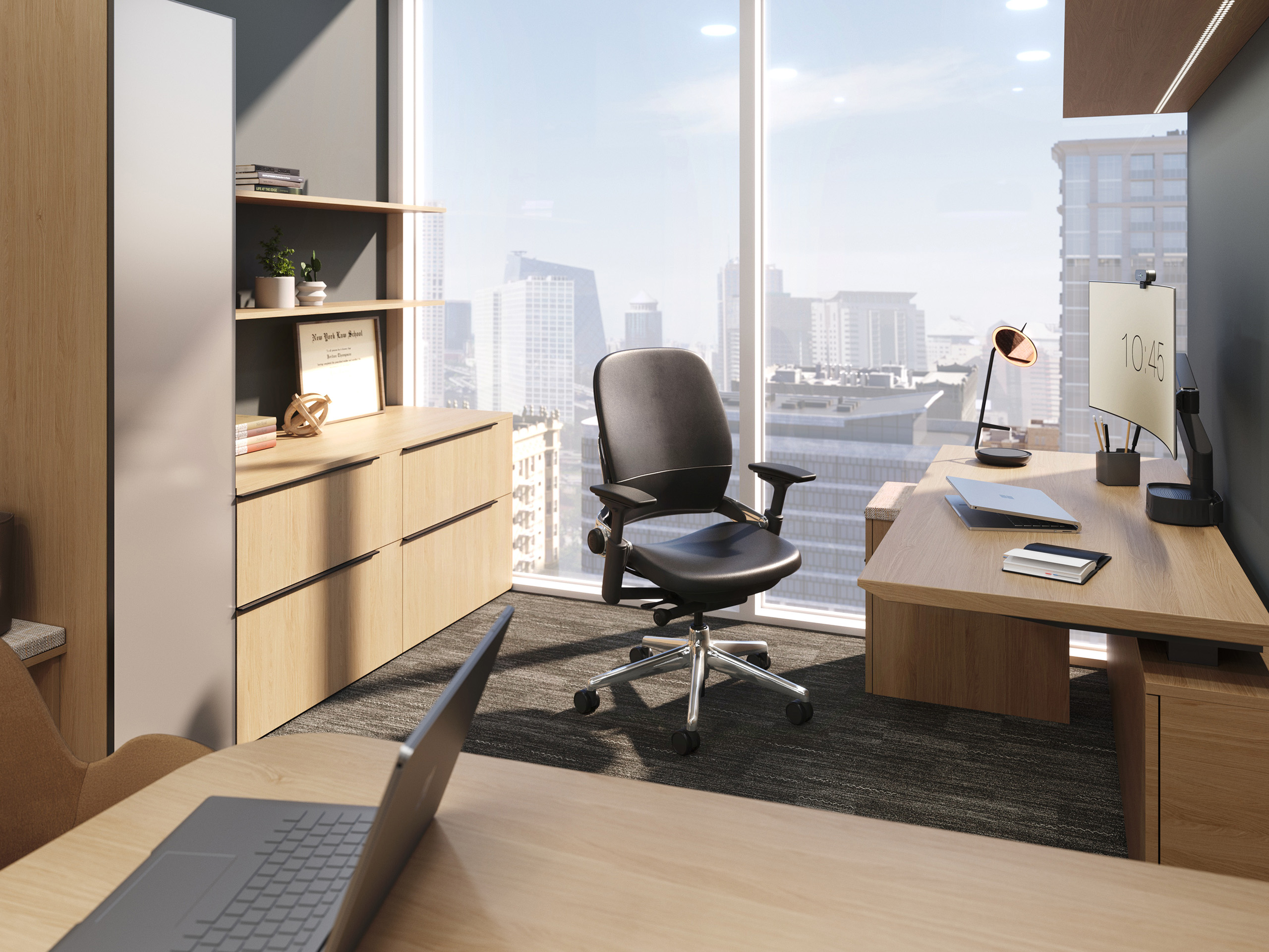 Elective Elements Freestanding Office Desk with Storage | Steelcase