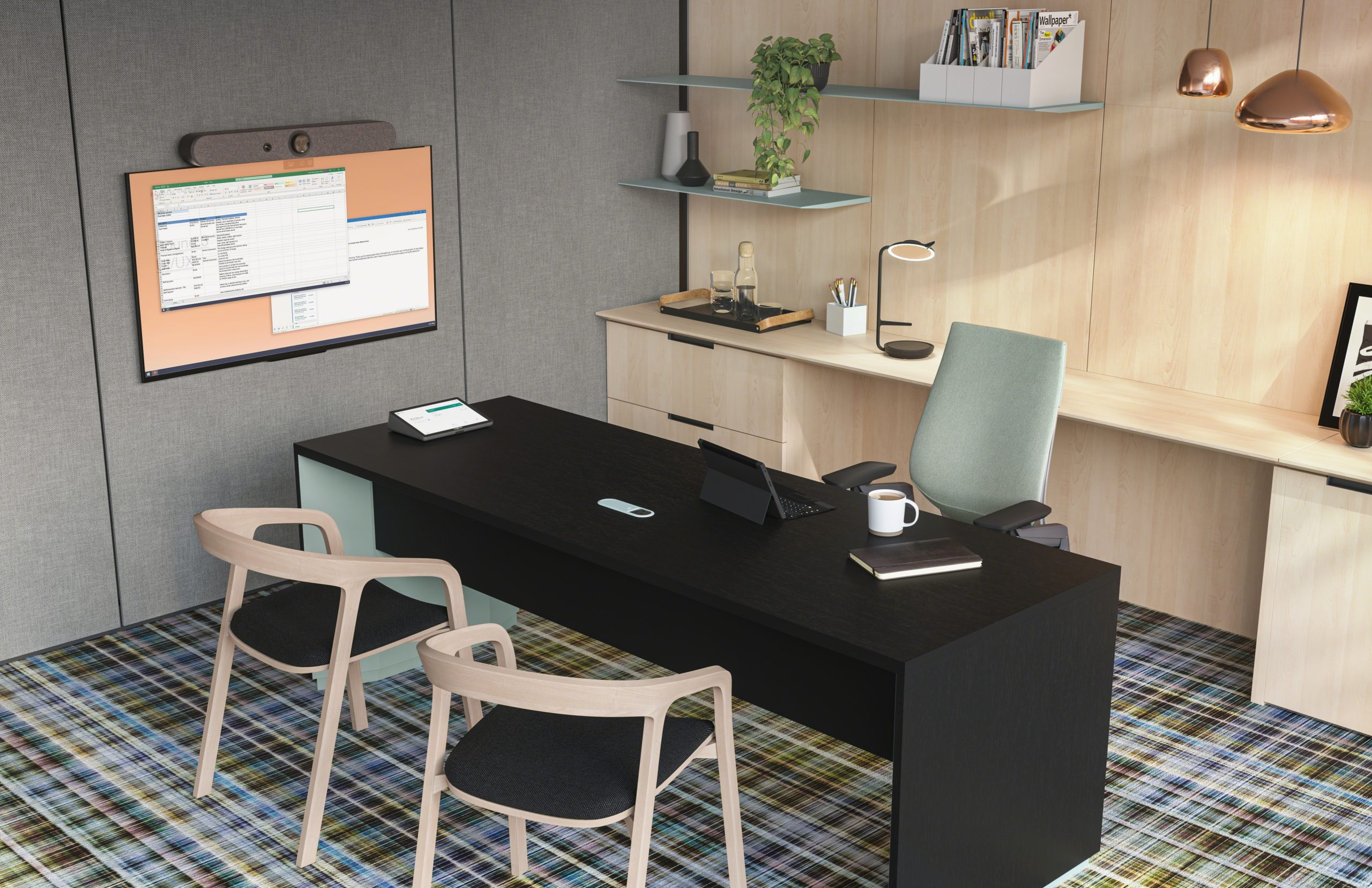 Elective Elements Freestanding Office Desk with Storage | Steelcase