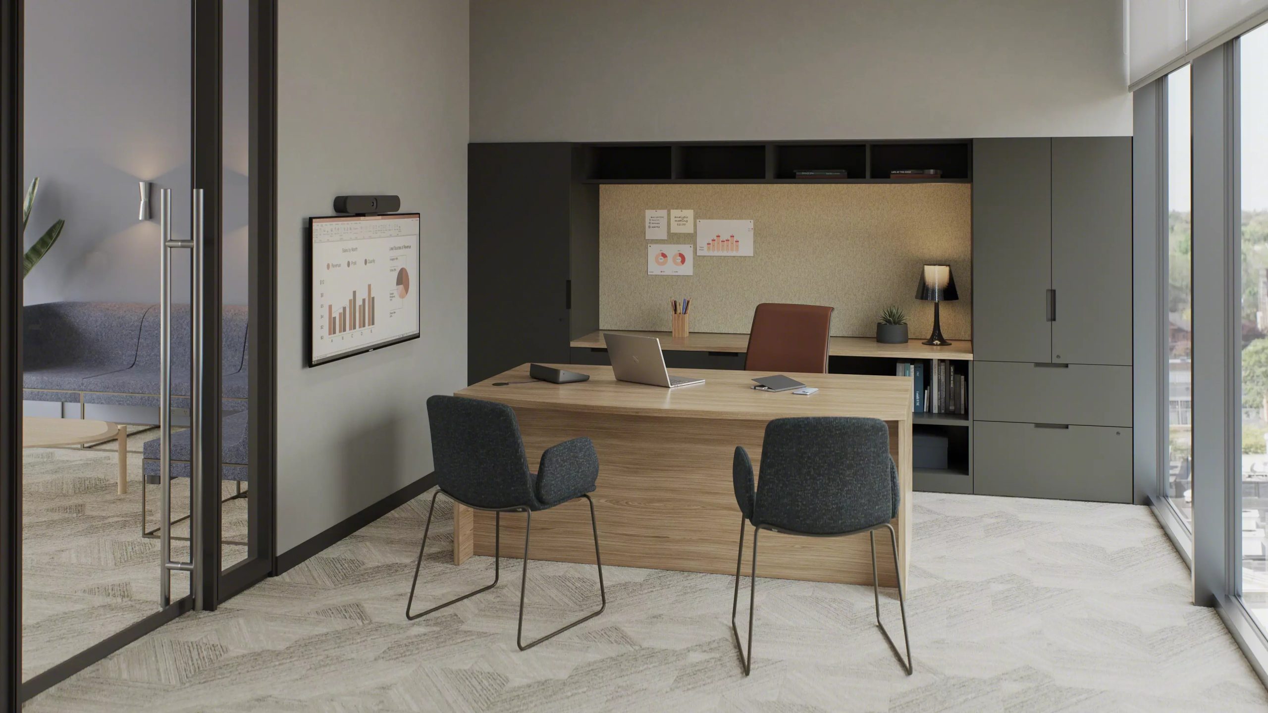 Currency Modular Desk System with Storage | Steelcase