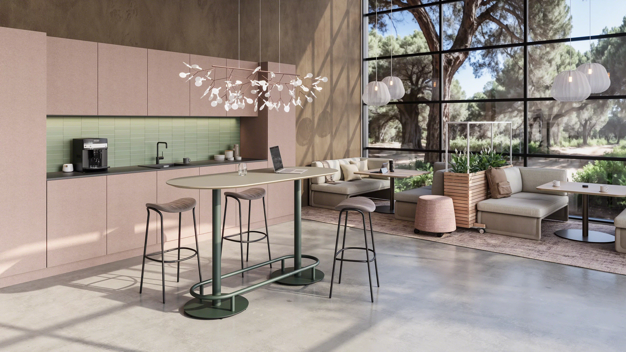 Obelos Collaboration Tables for Hybrid Meetings - Steelcase