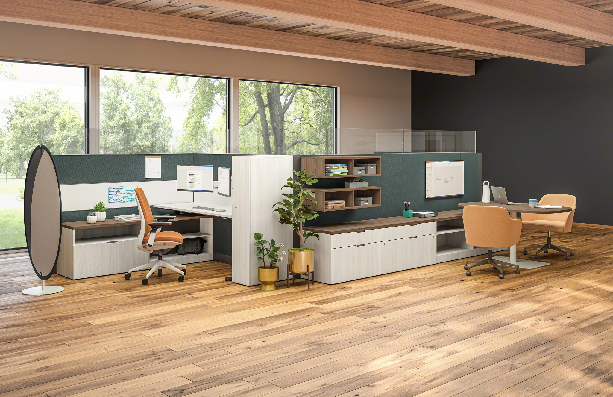 Currency Modular Desk System with Storage | Steelcase