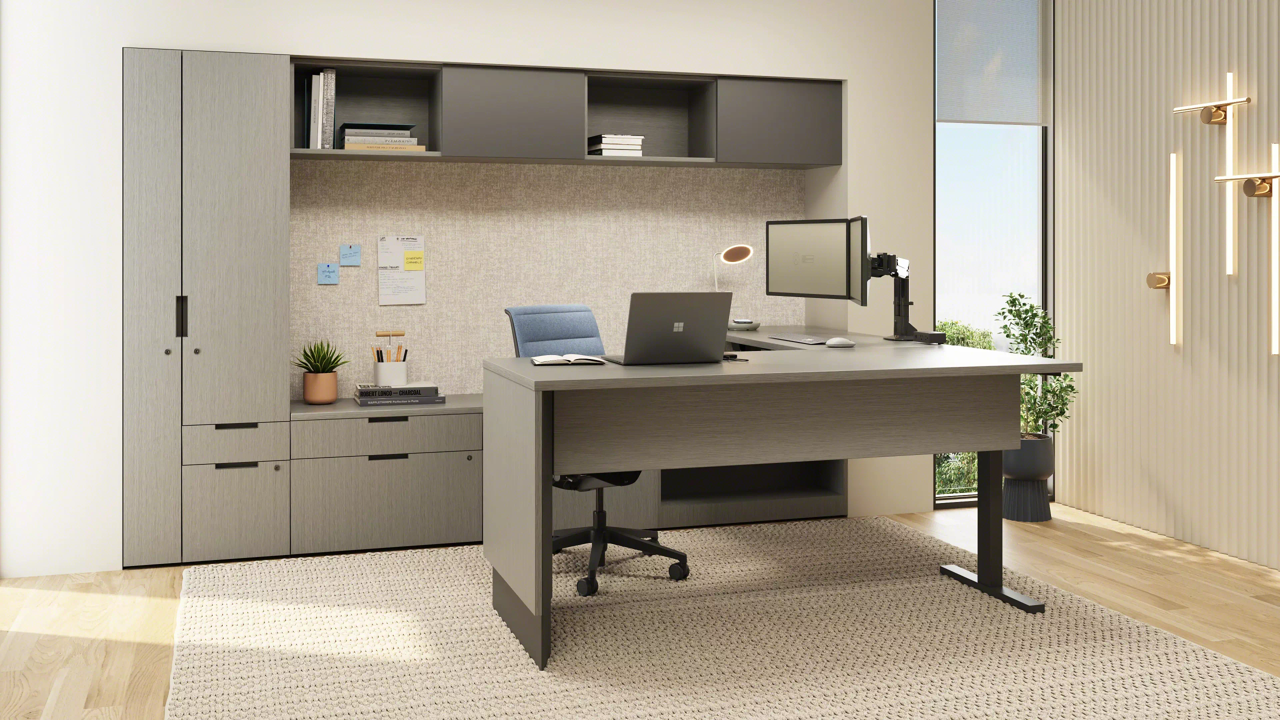Slim Leg Height-Adjustable Desk & Ergonomic Table | Steelcase