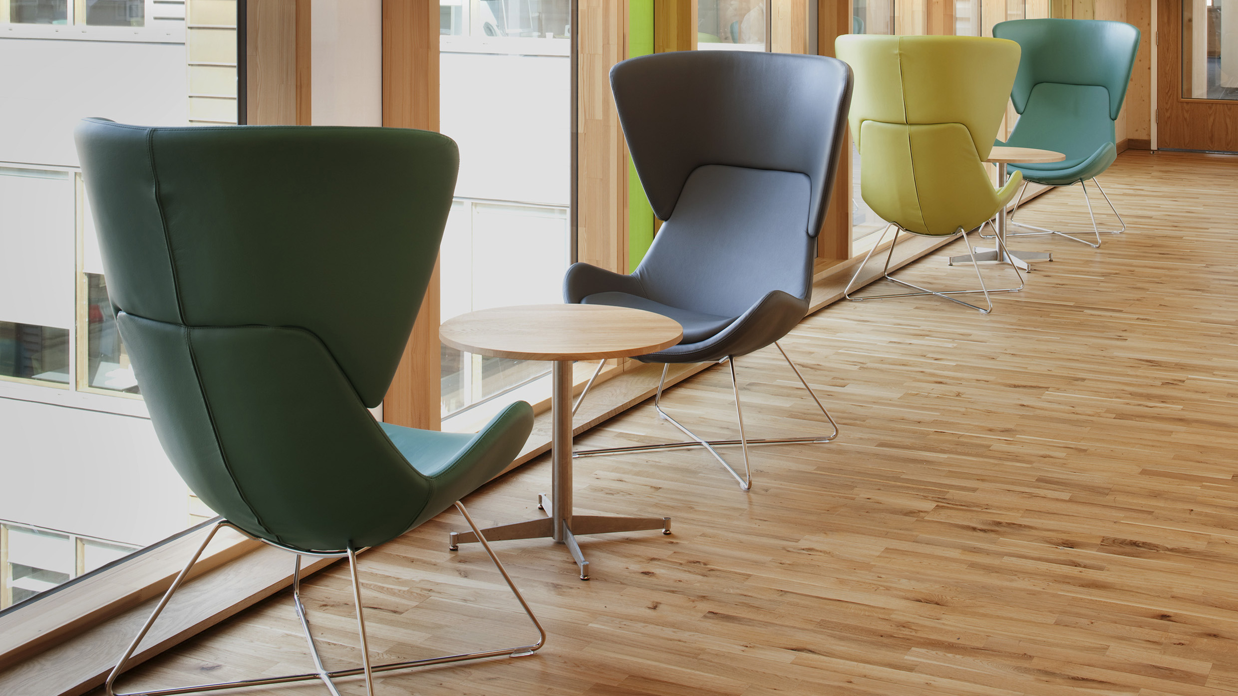 Collaborative Furniture for Open Office Space by Orangebox - Steelcase