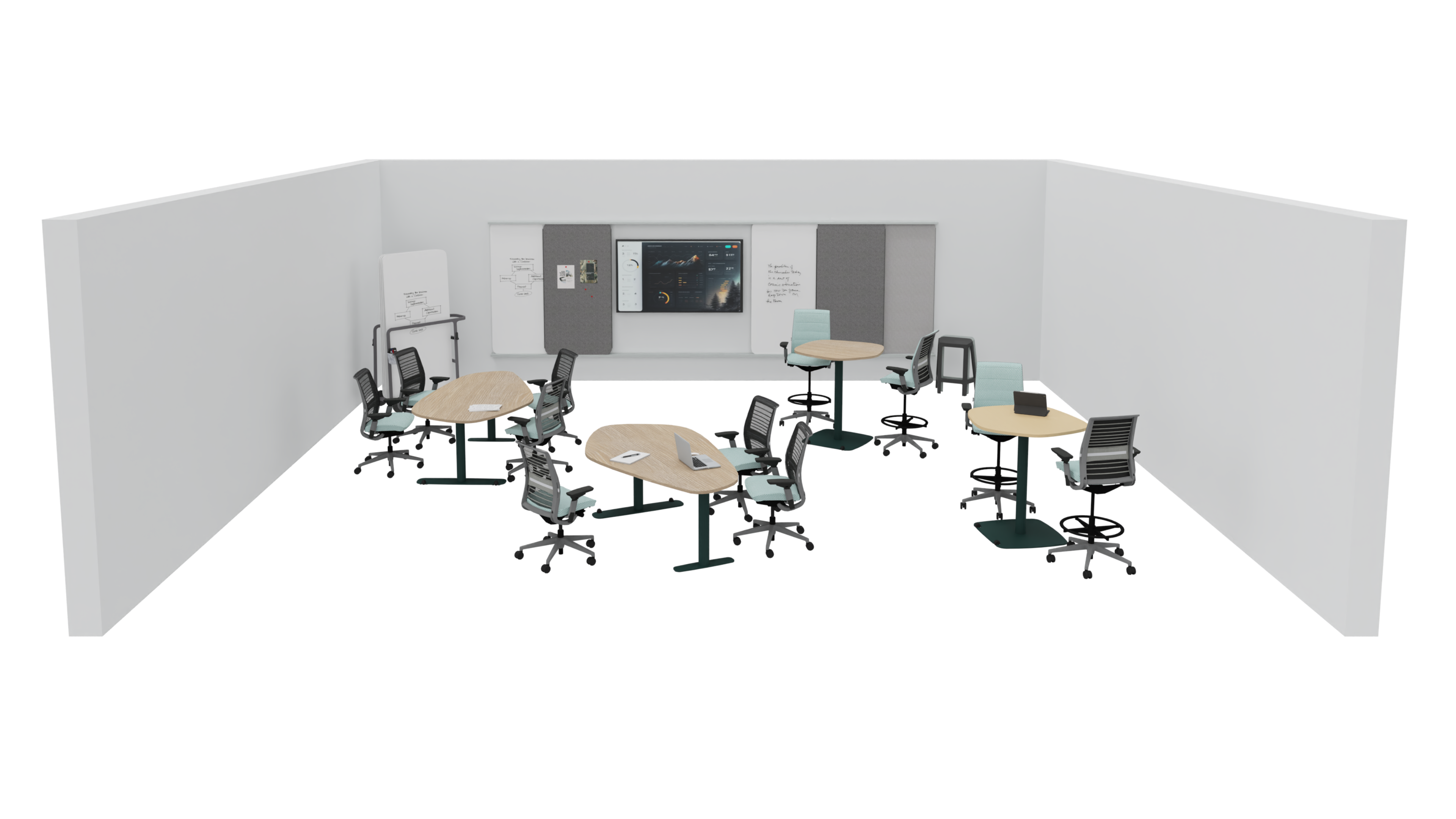 Elective Elements Freestanding Office Workstation - Steelcase