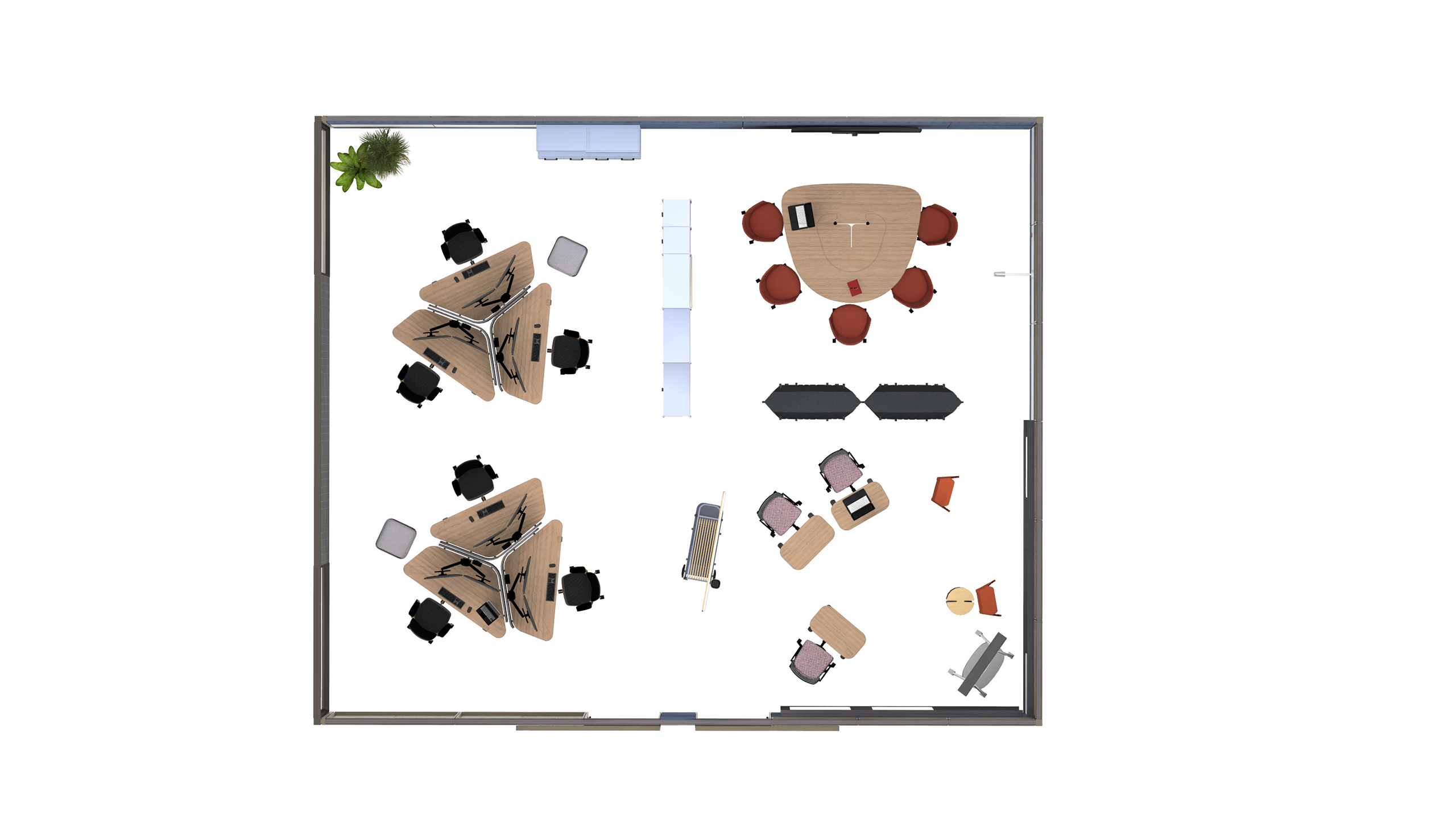 Project Room - Tech Enabled Collaboration - APL00065 - Steelcase