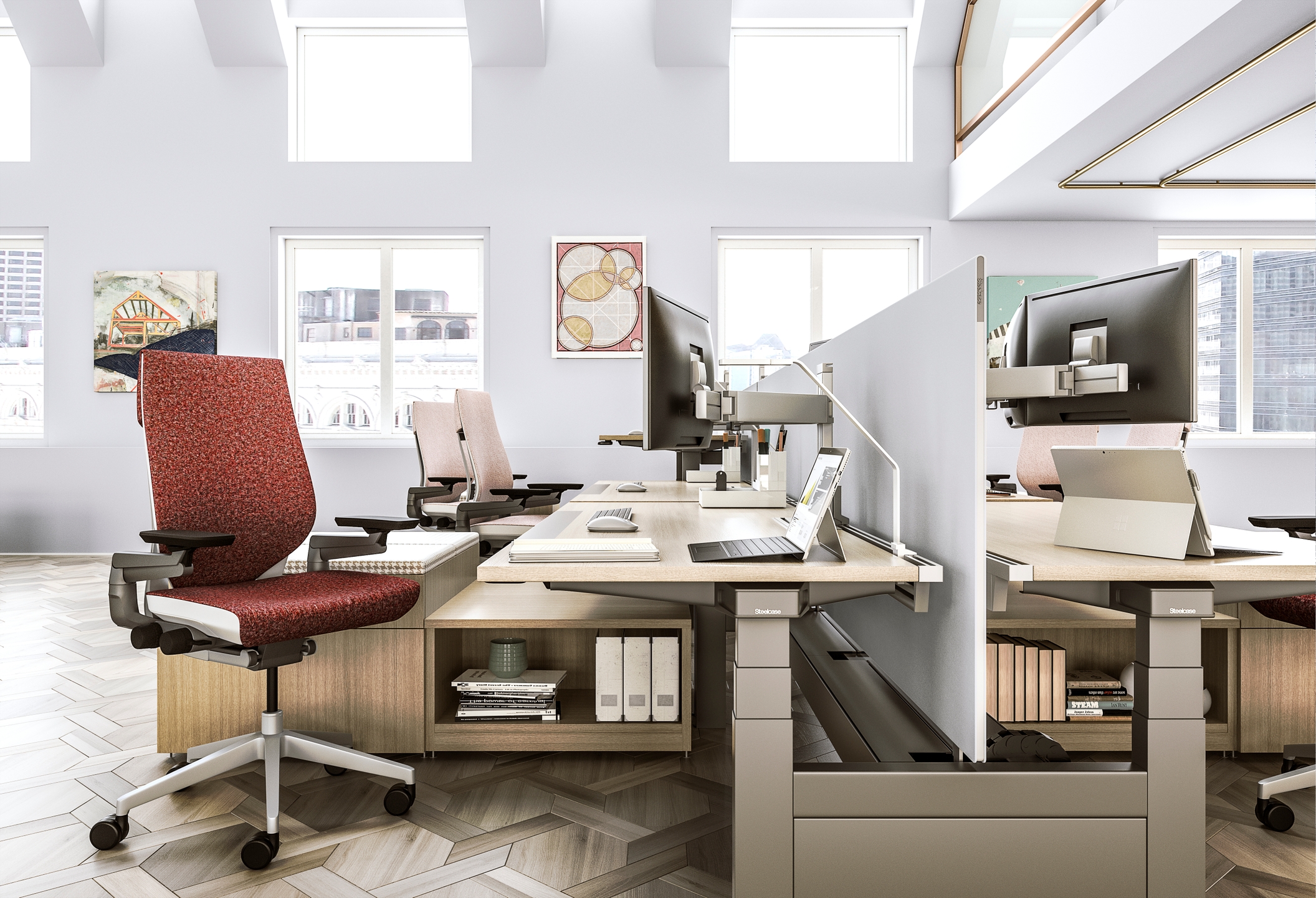 Ology Height Adjustable Desk & Table | Steelcase